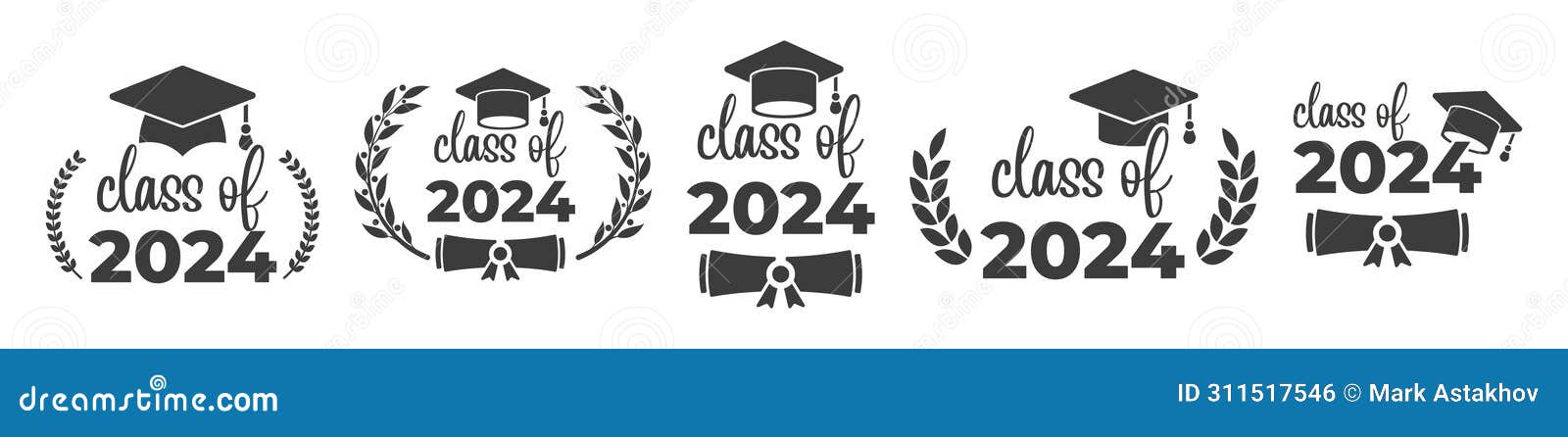 Class of 2024 Badges. Congratulations Graduates. Class of 2024 with ...