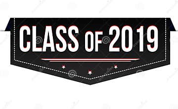 Class of 2019 Banner Design Stock Vector - Illustration of college ...
