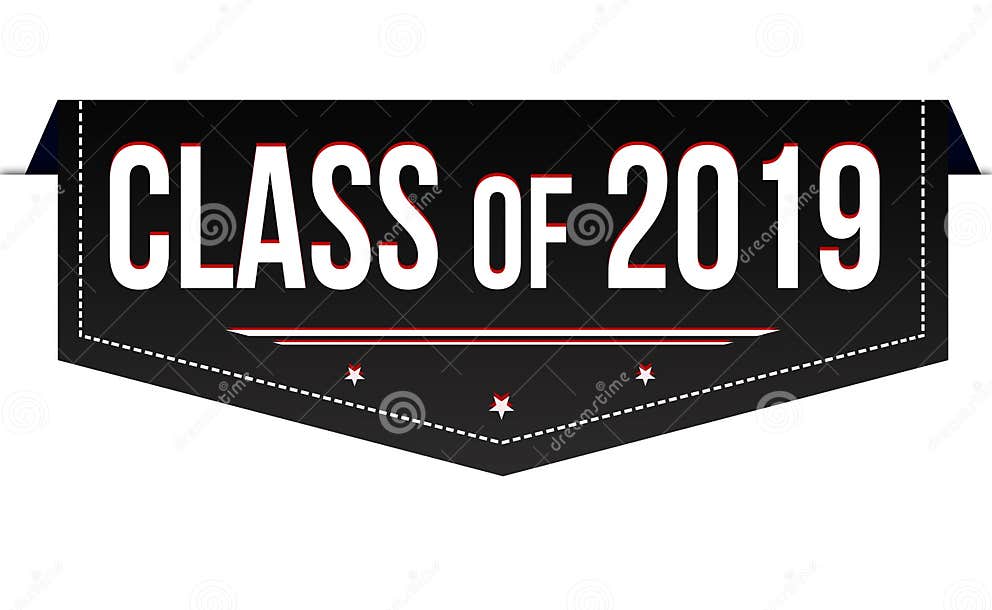 Class of 2019 Banner Design Stock Vector - Illustration of college ...