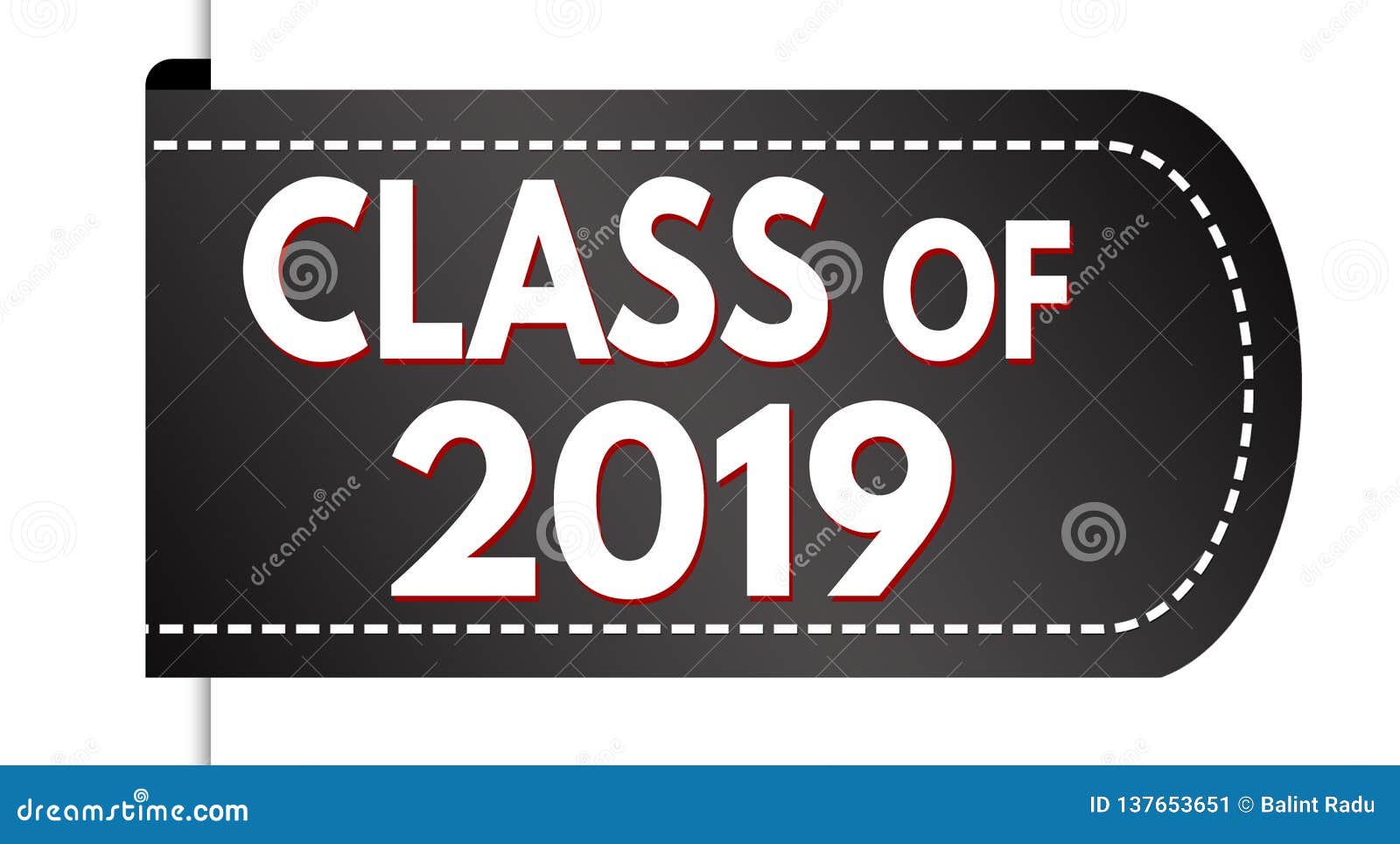 Class of 2019 Banner Design Stock Vector - Illustration of class, grad ...