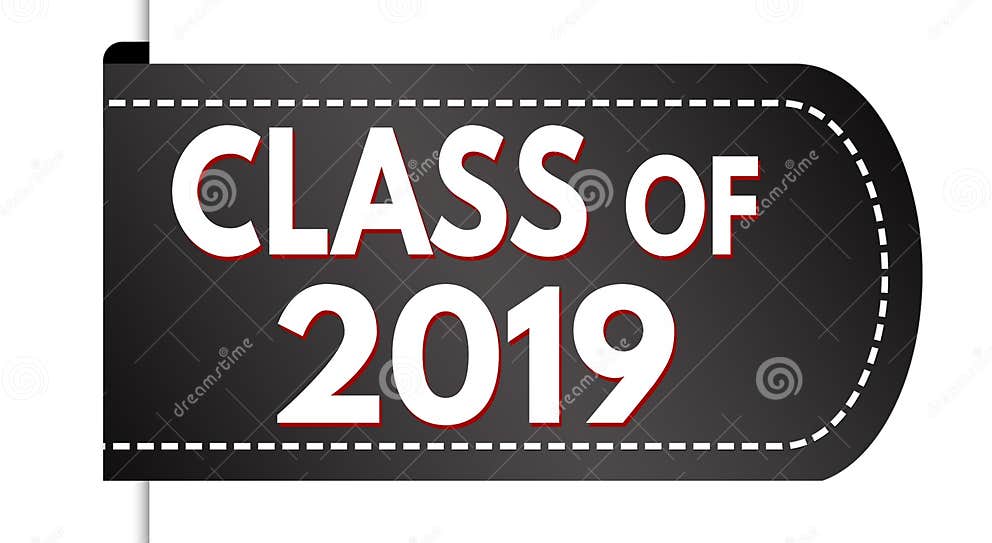 Class of 2019 Banner Design Stock Vector - Illustration of class, grad ...