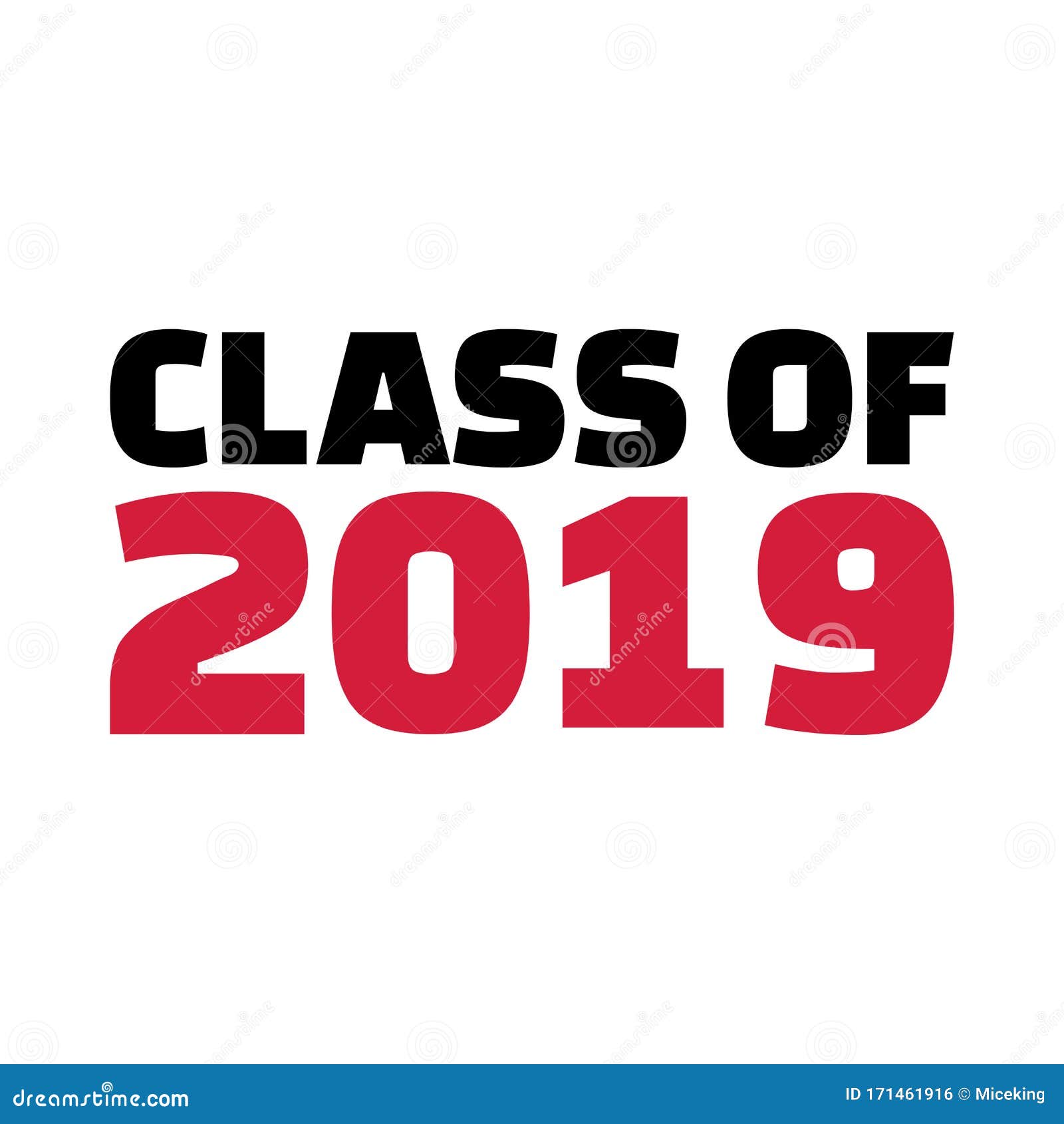 Class of 2020 Black and Red Stock Vector - Illustration of education ...
