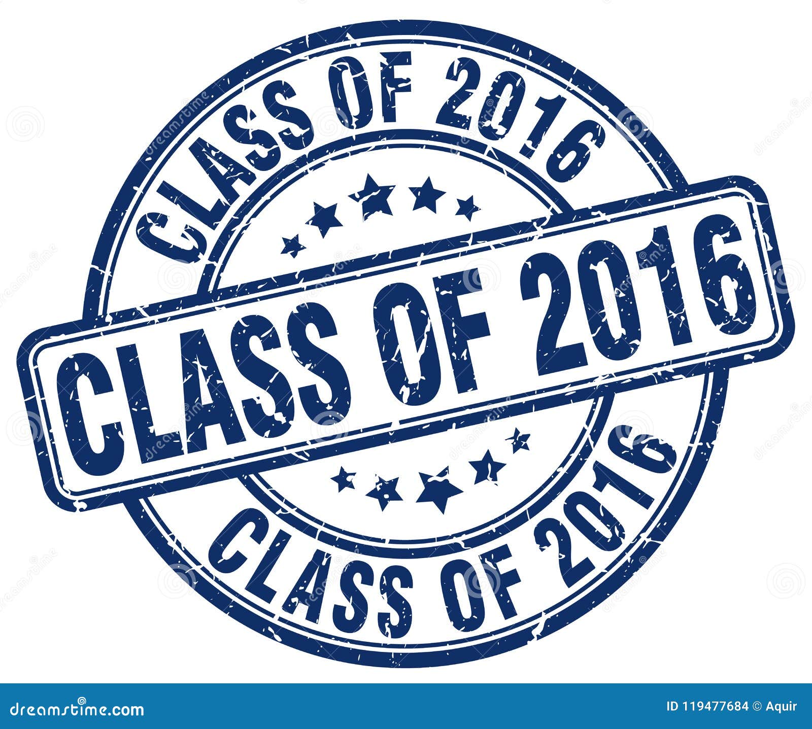 Class of 2016 blue stamp stock vector. Illustration of badge - 119477684
