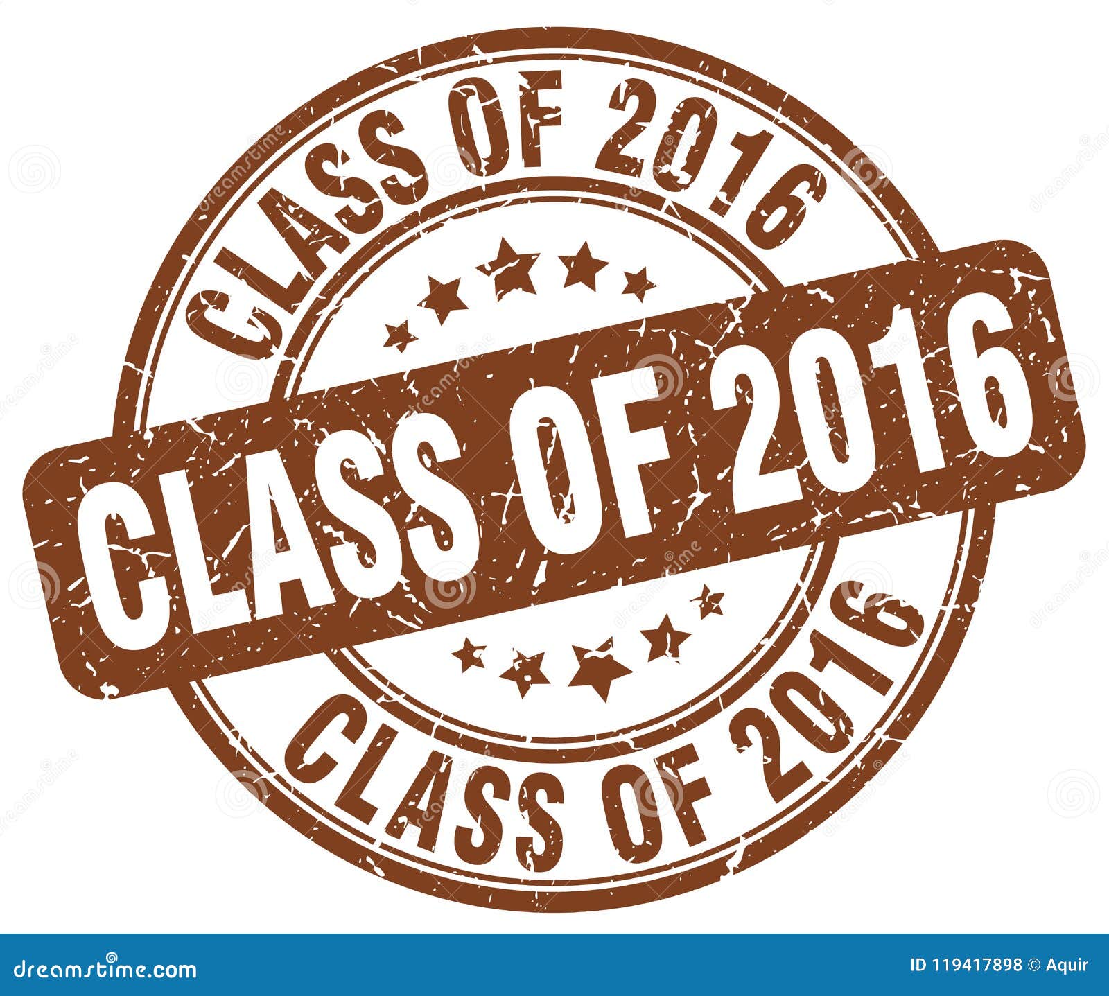 Class of 2016 brown stamp stock vector. Illustration of brown - 119417898