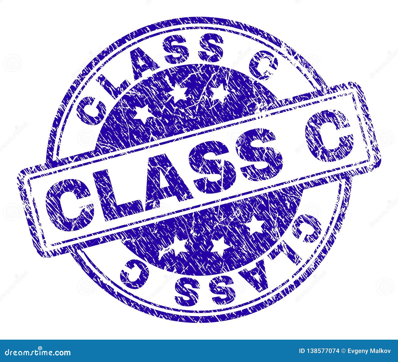 Scratched Textured CLASS C Stamp Seal Stock Vector - Illustration of ...