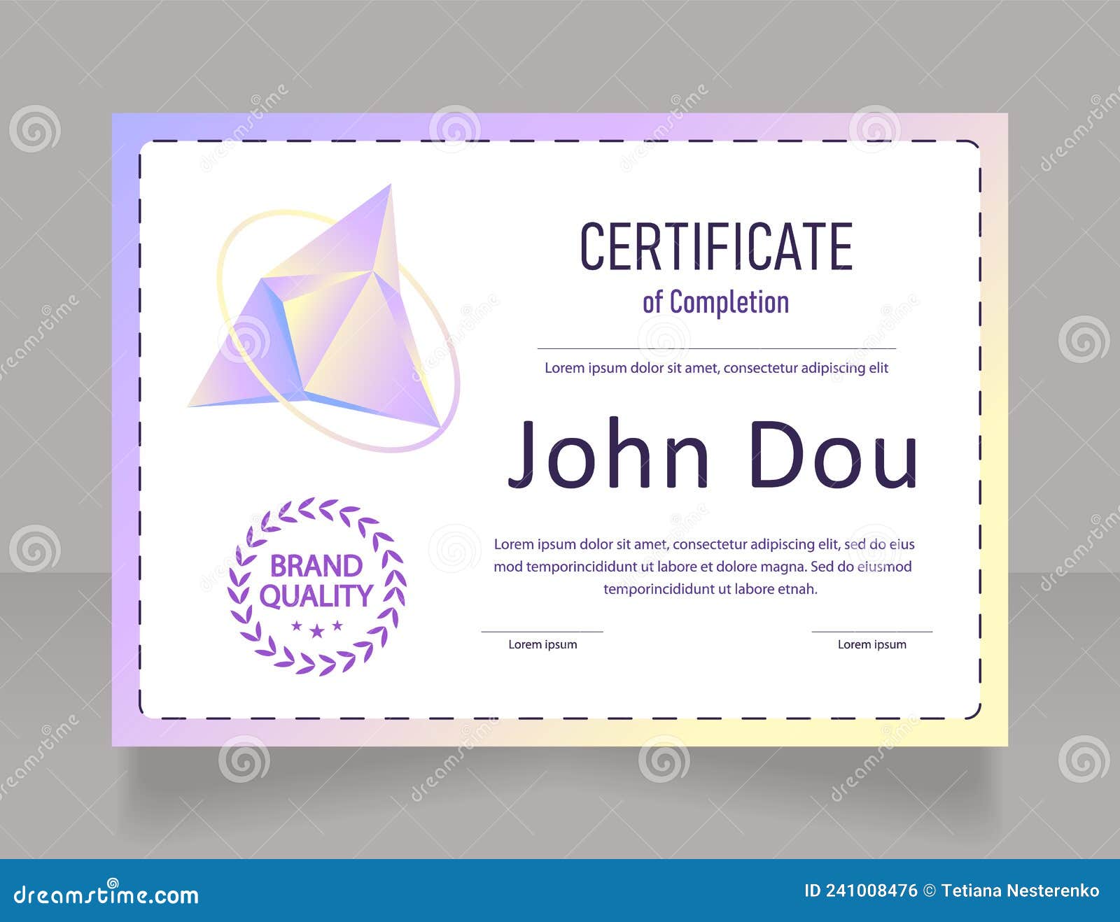 Class Certificate Design Template Stock Vector - Illustration of ...