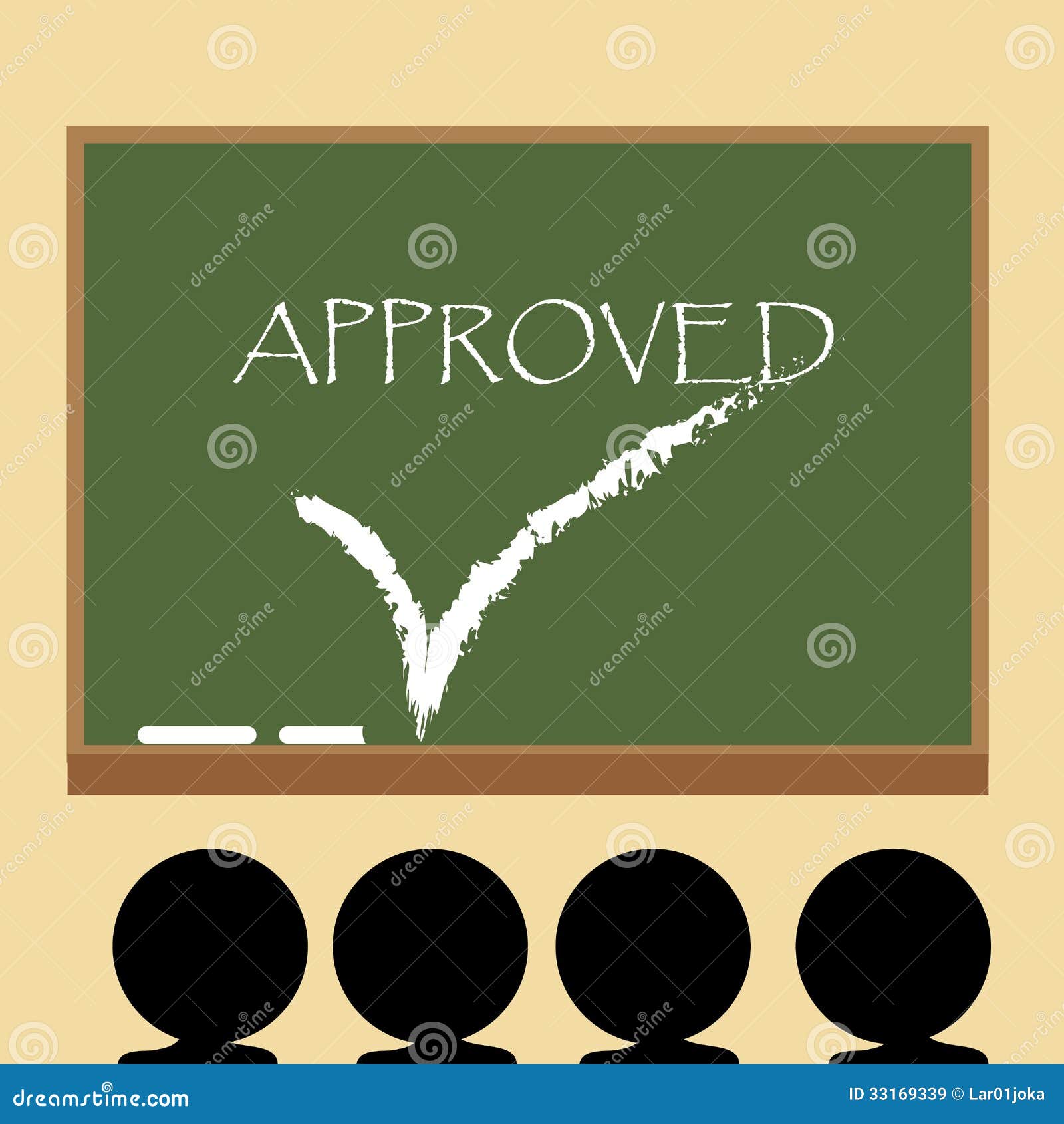 Class check stock illustration. Illustration of accept - 33169339