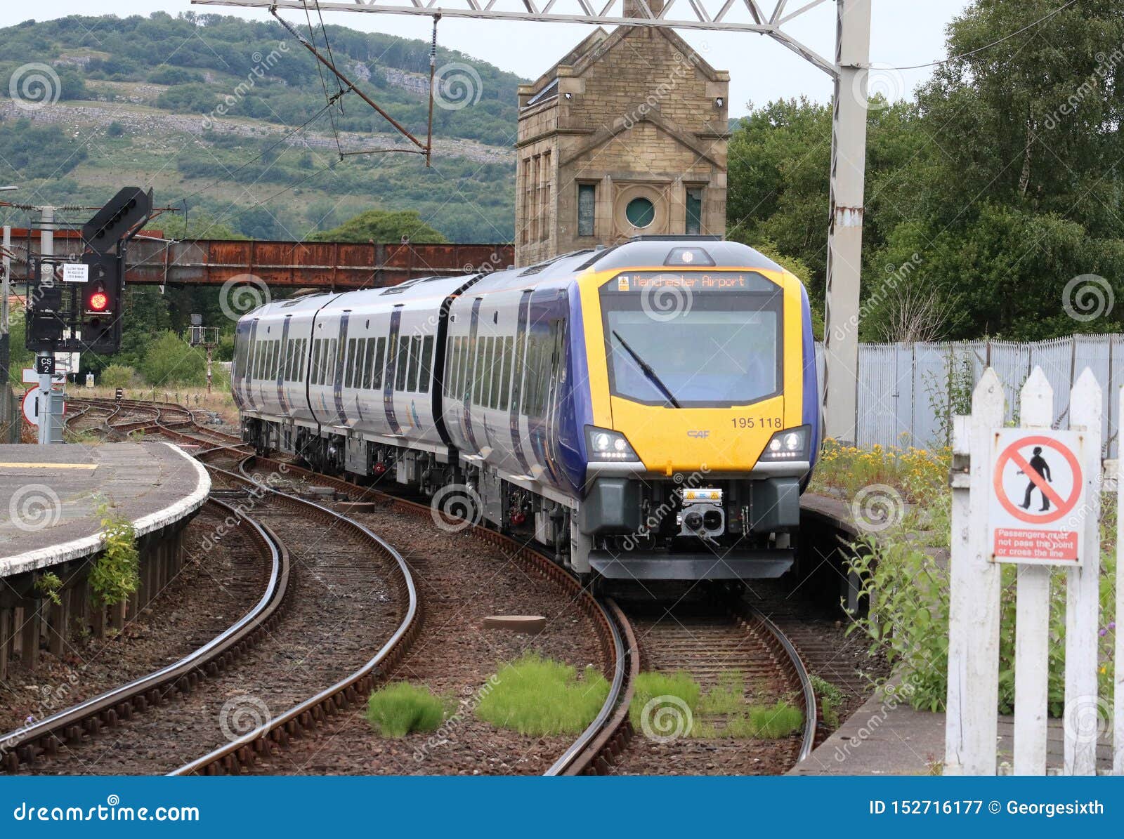 Class 195 Civity Dmu Train Arriving Carnforth Editorial Photography ...