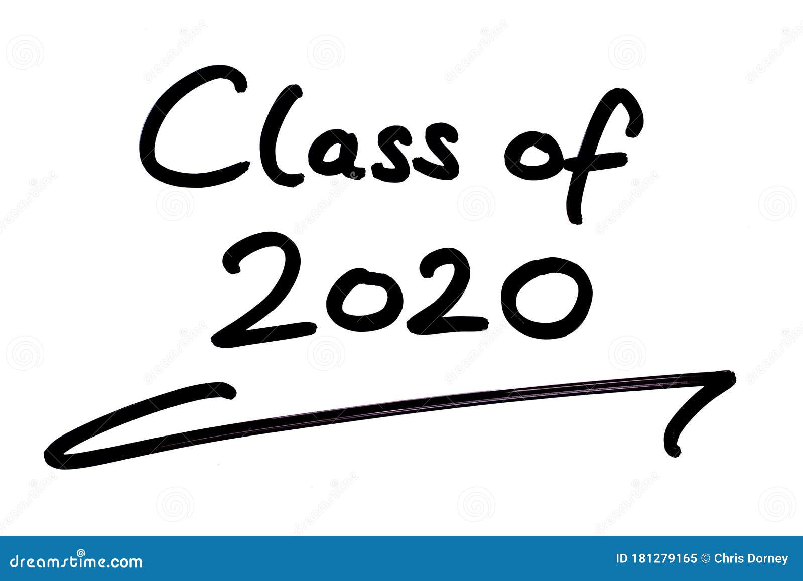Class of 2020 stock illustration. Illustration of academic - 181279165