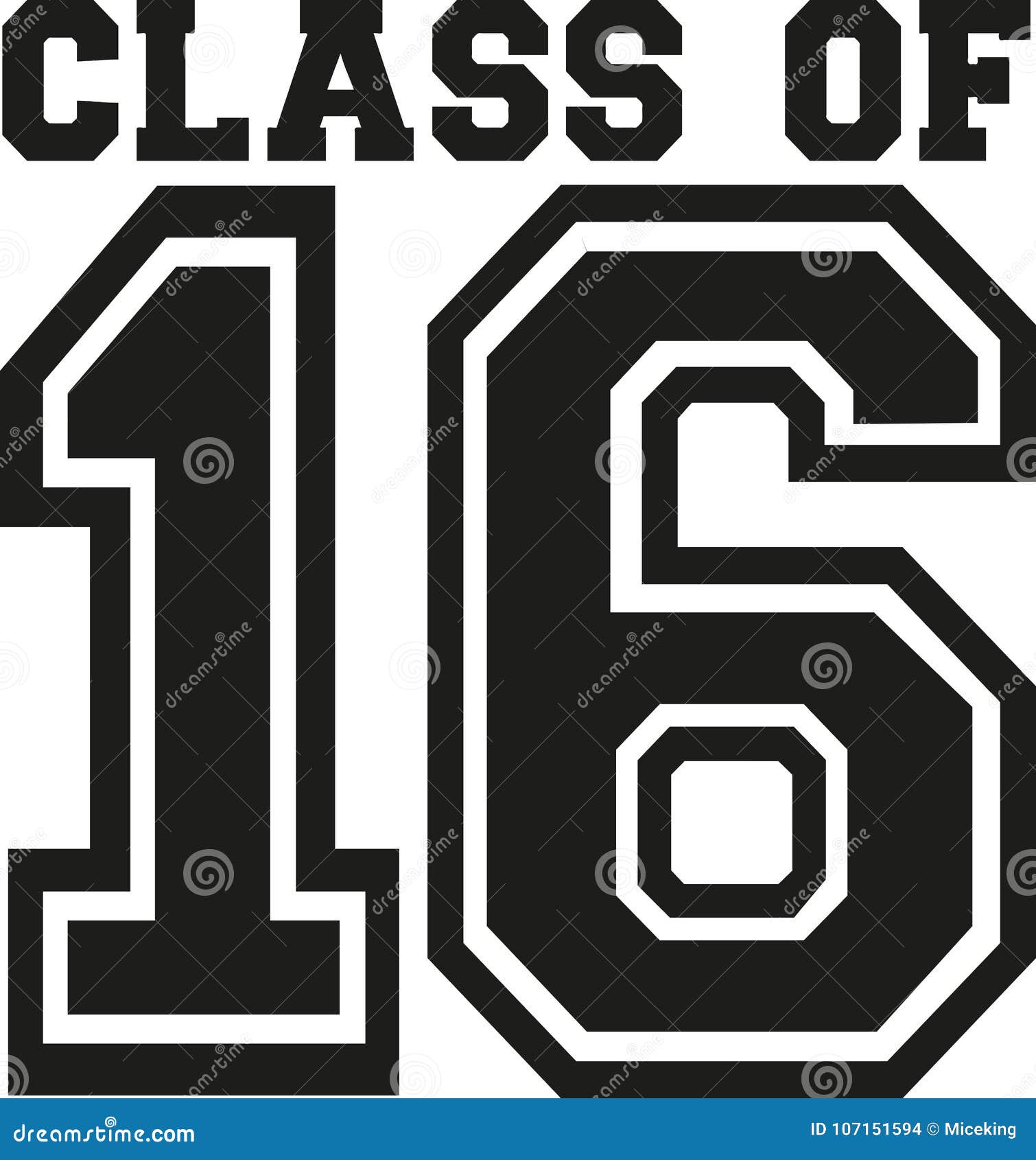 Class of 16 college stock illustration. Illustration of academic ...