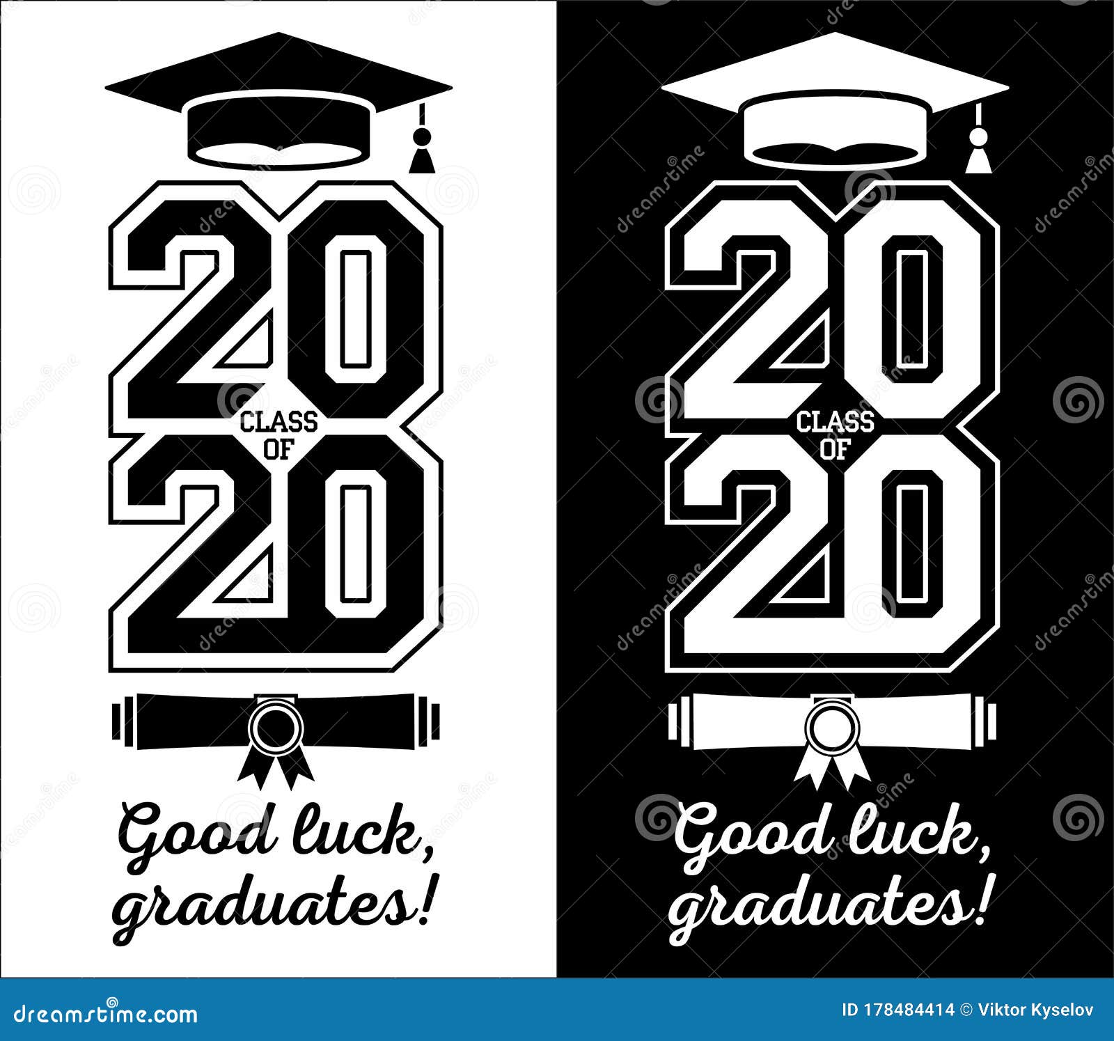 2020 Good luck graduates stock vector. Illustration of good - 178484414