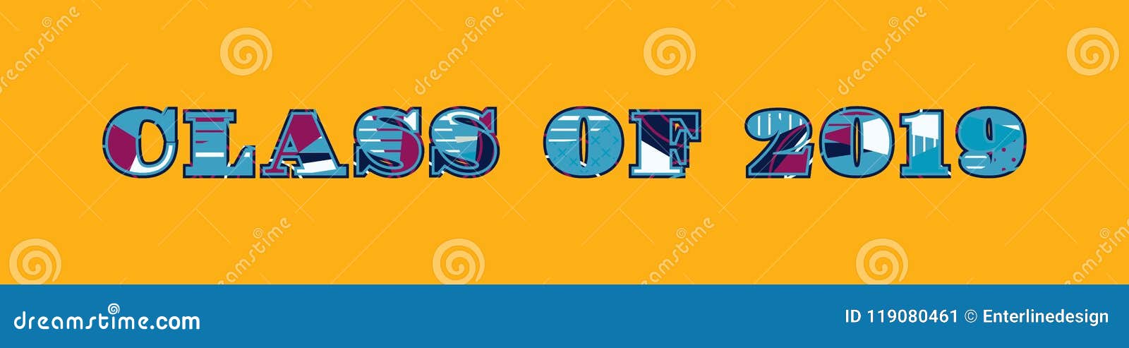 Class of 2019 Concept Word Art Illustration Stock Vector - Illustration ...