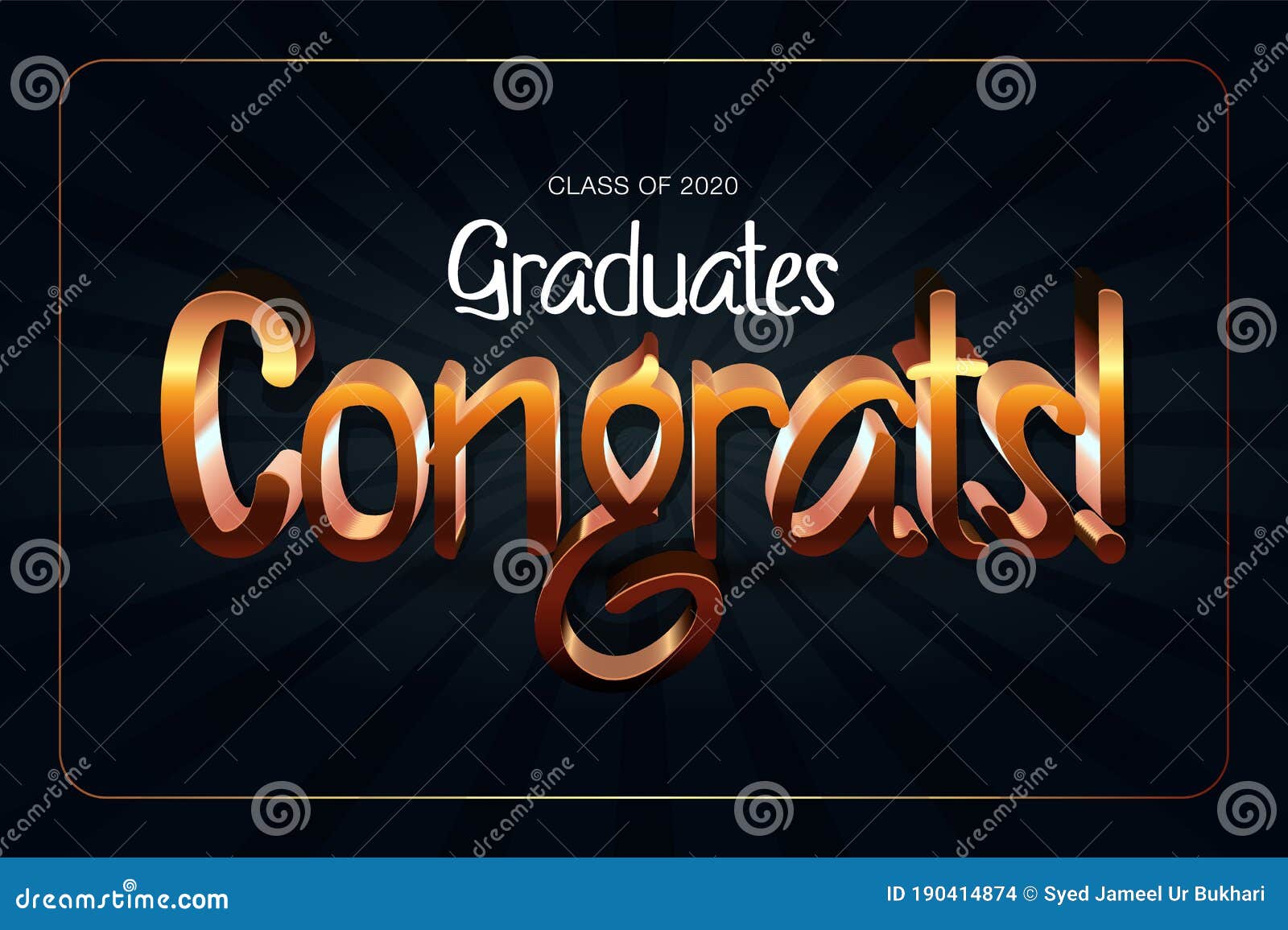 Class of 2020. Congrats Graduates Stock Vector - Illustration of ...