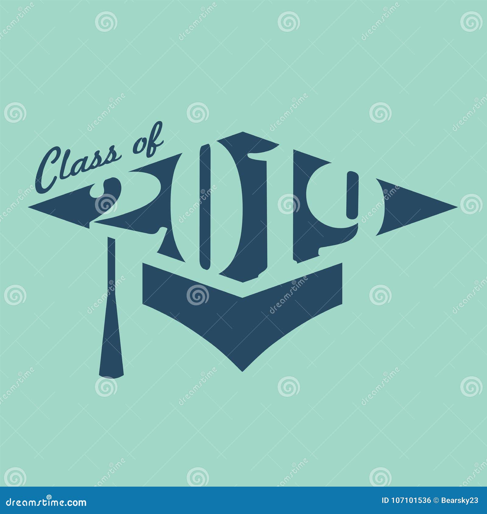 Class of 2019 Congratulations Graduate Typography Stock Vector ...