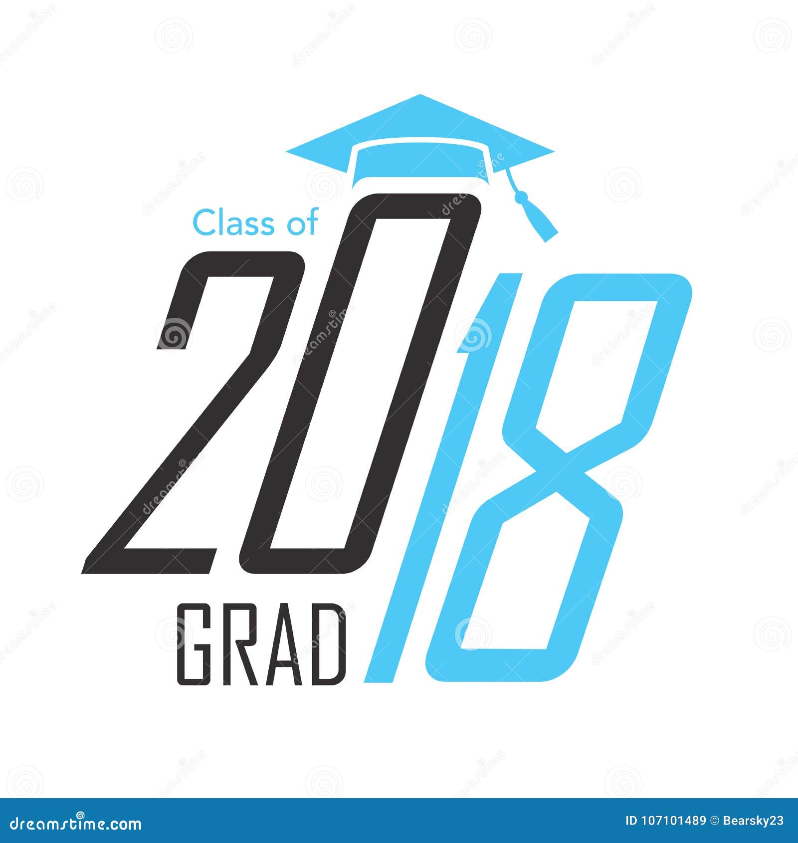 Class of 2018 Congratulations Graduate Typography Stock Vector ...
