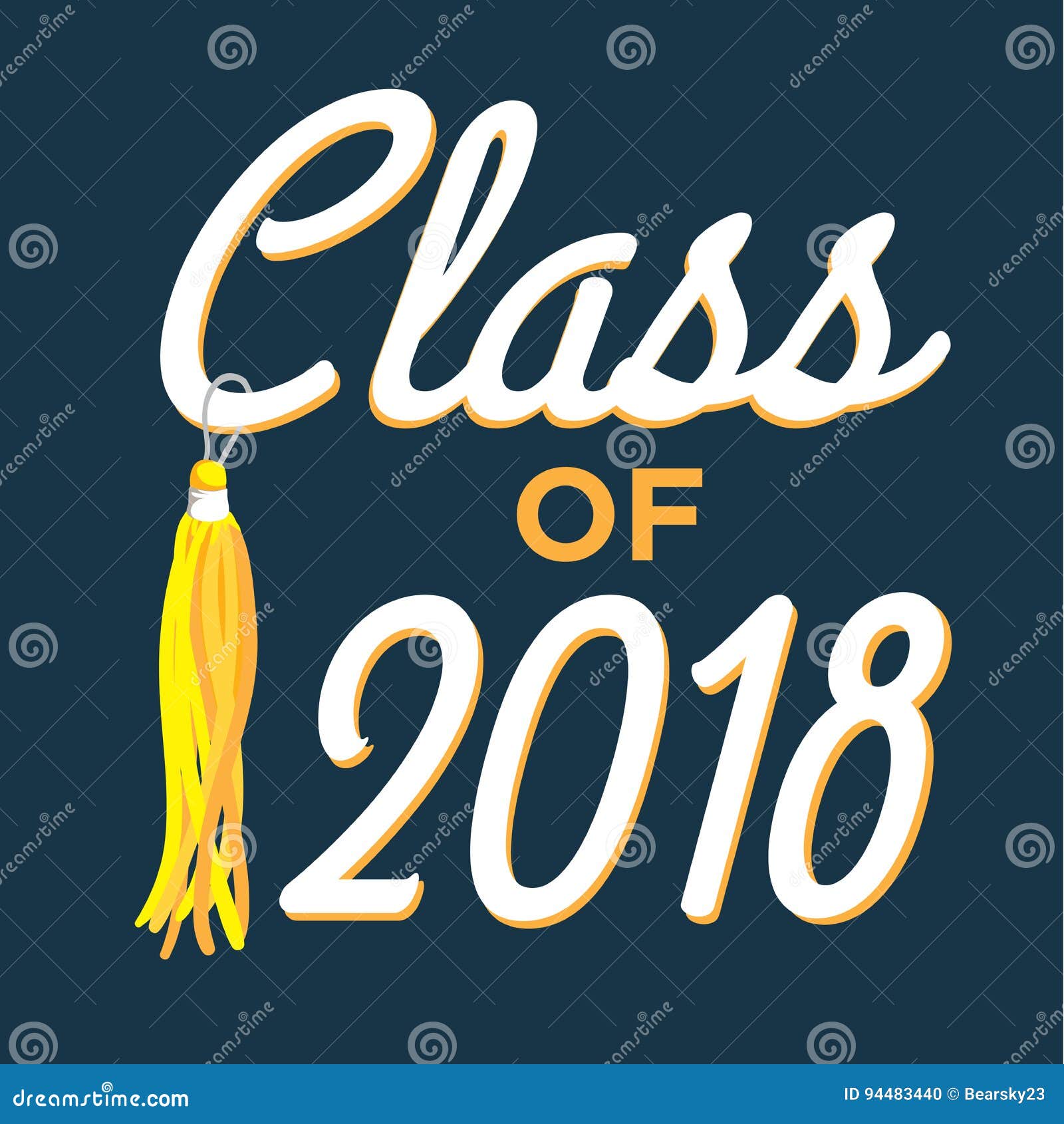Class of 2018 . Congratulations Graduate Typography Stock Vector ...
