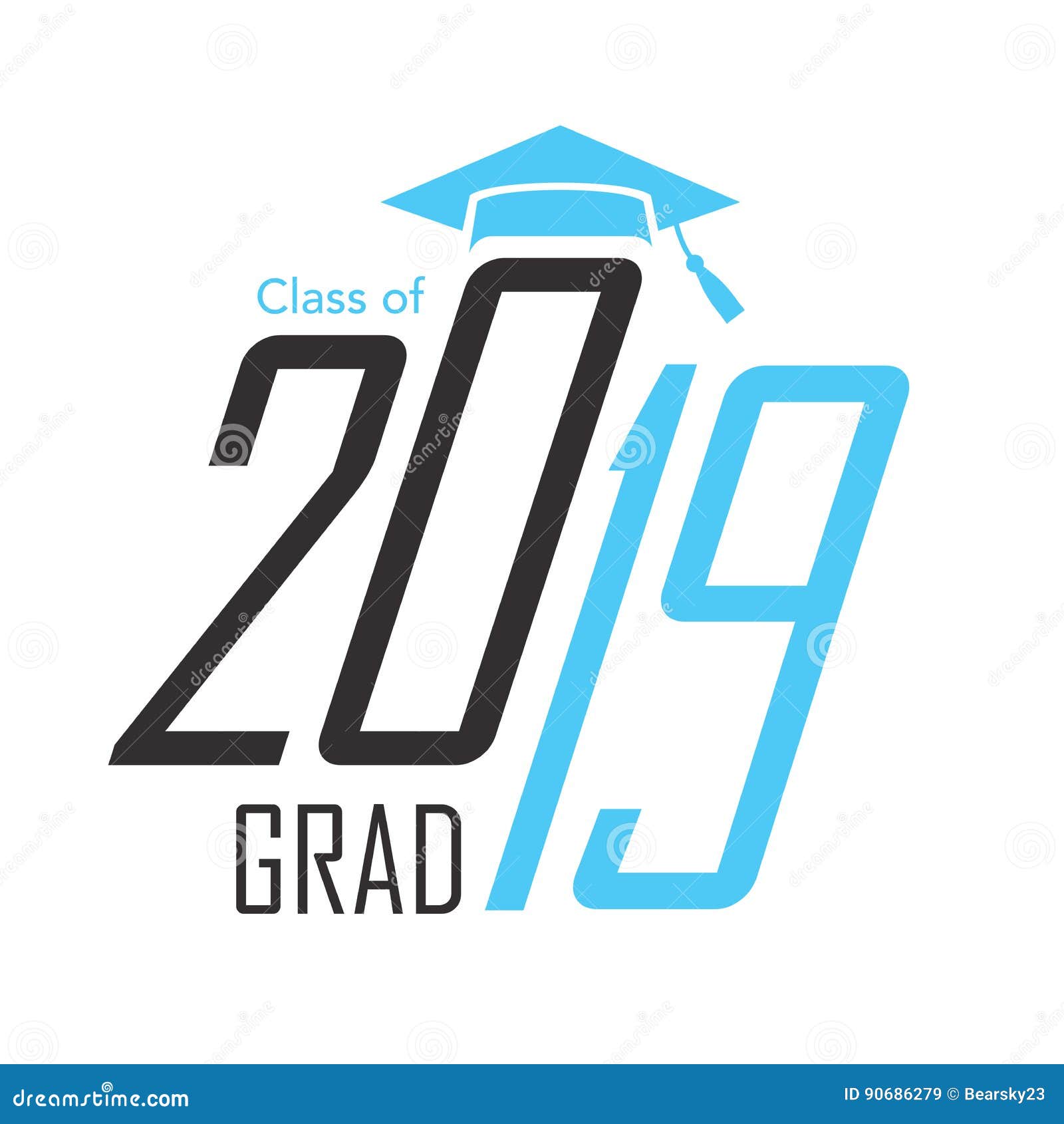 Class of 2019 Congratulations Graduate Typography Stock Vector ...