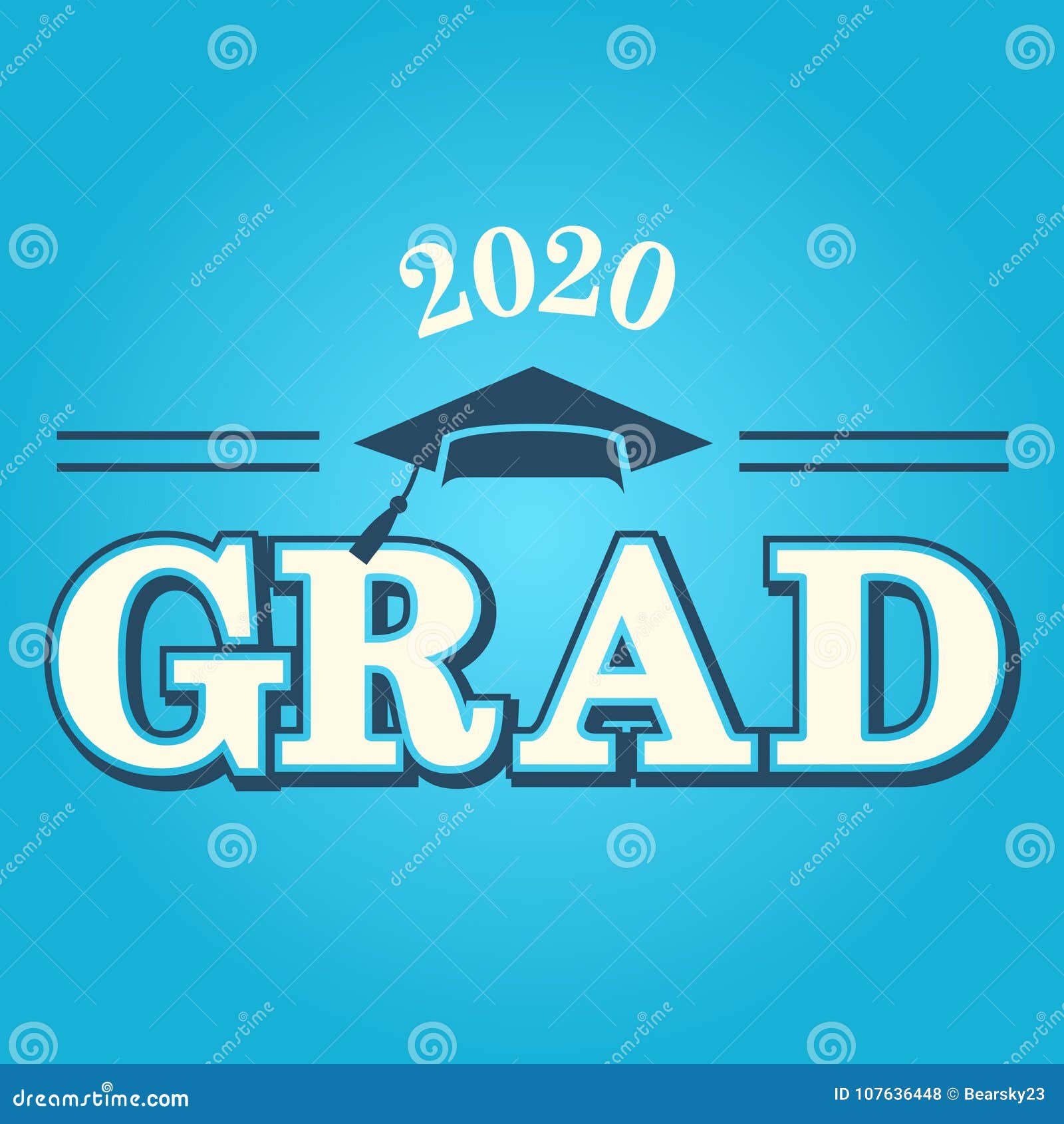 Class of 2020 Congratulations Graduate Typography with Cap and T Stock ...