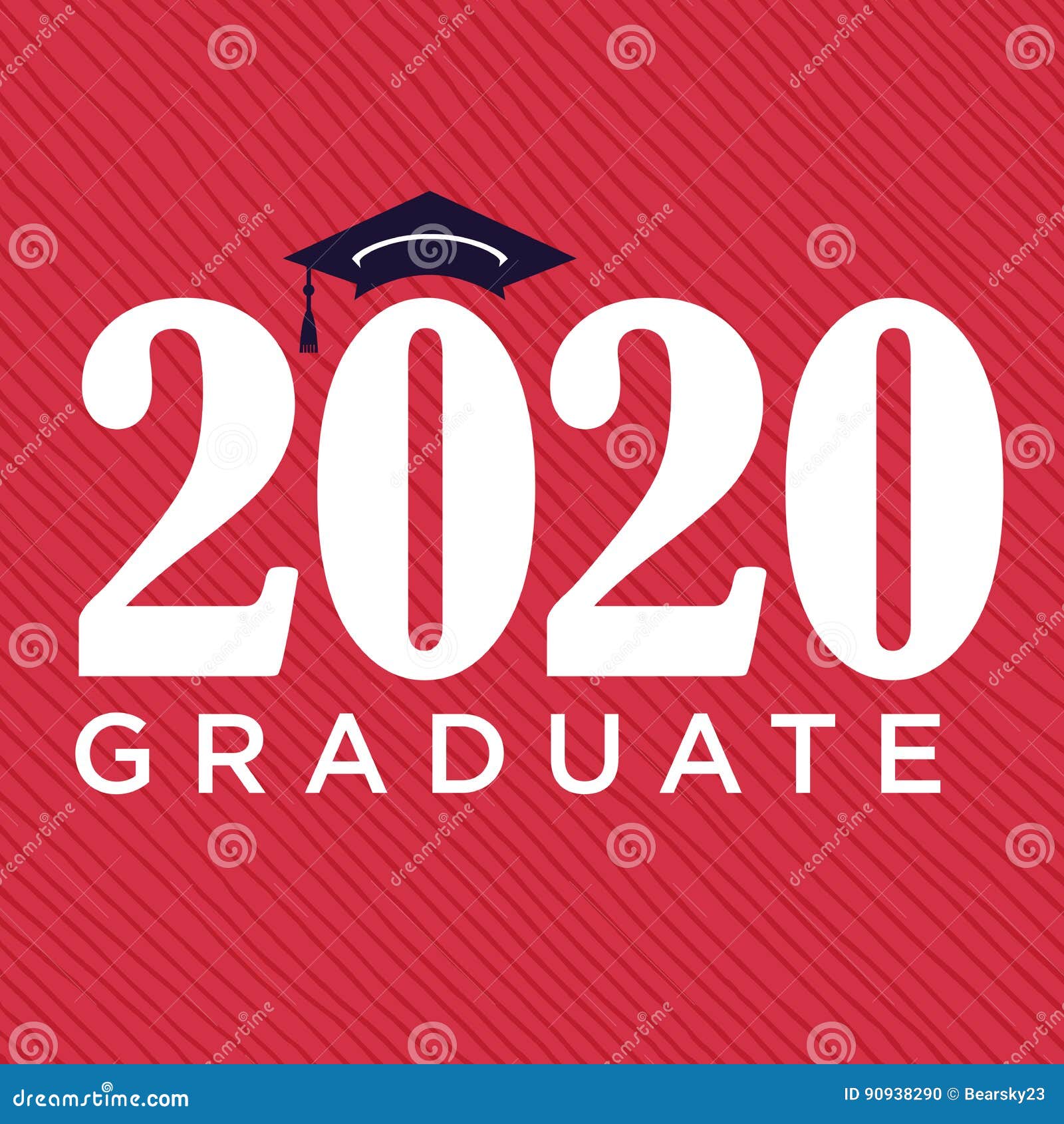 Class of 2020 Congratulations Graduate Typography with Cap and T Stock ...