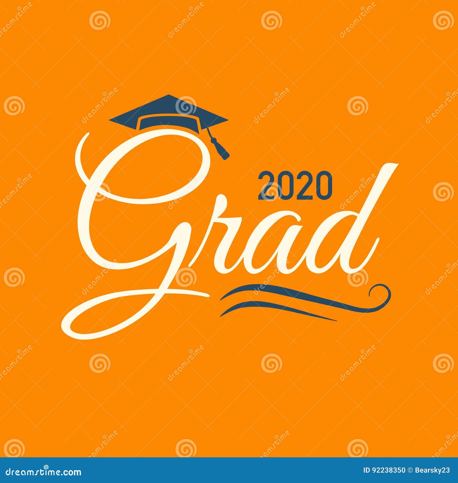 Class of 2020 Congratulations Graduate Typography with Cap and T Stock ...