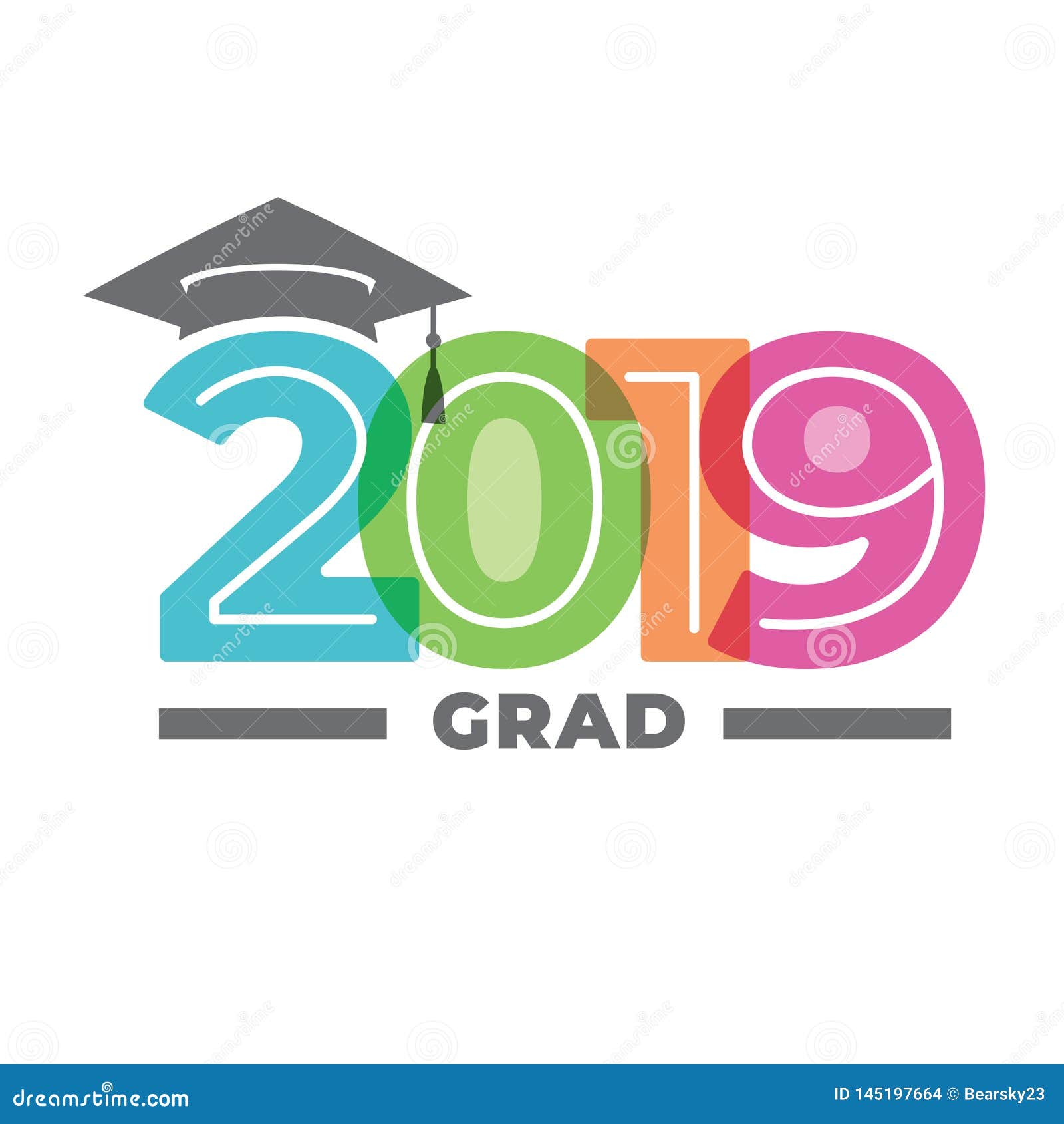 Congratulations Grad! Vector Lettering For Graduation Design ...