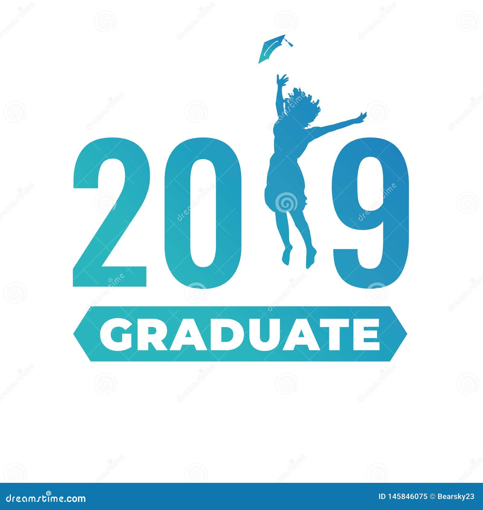 Class of 2019 Congratulations Graduate Typography and Cap Stock Vector ...