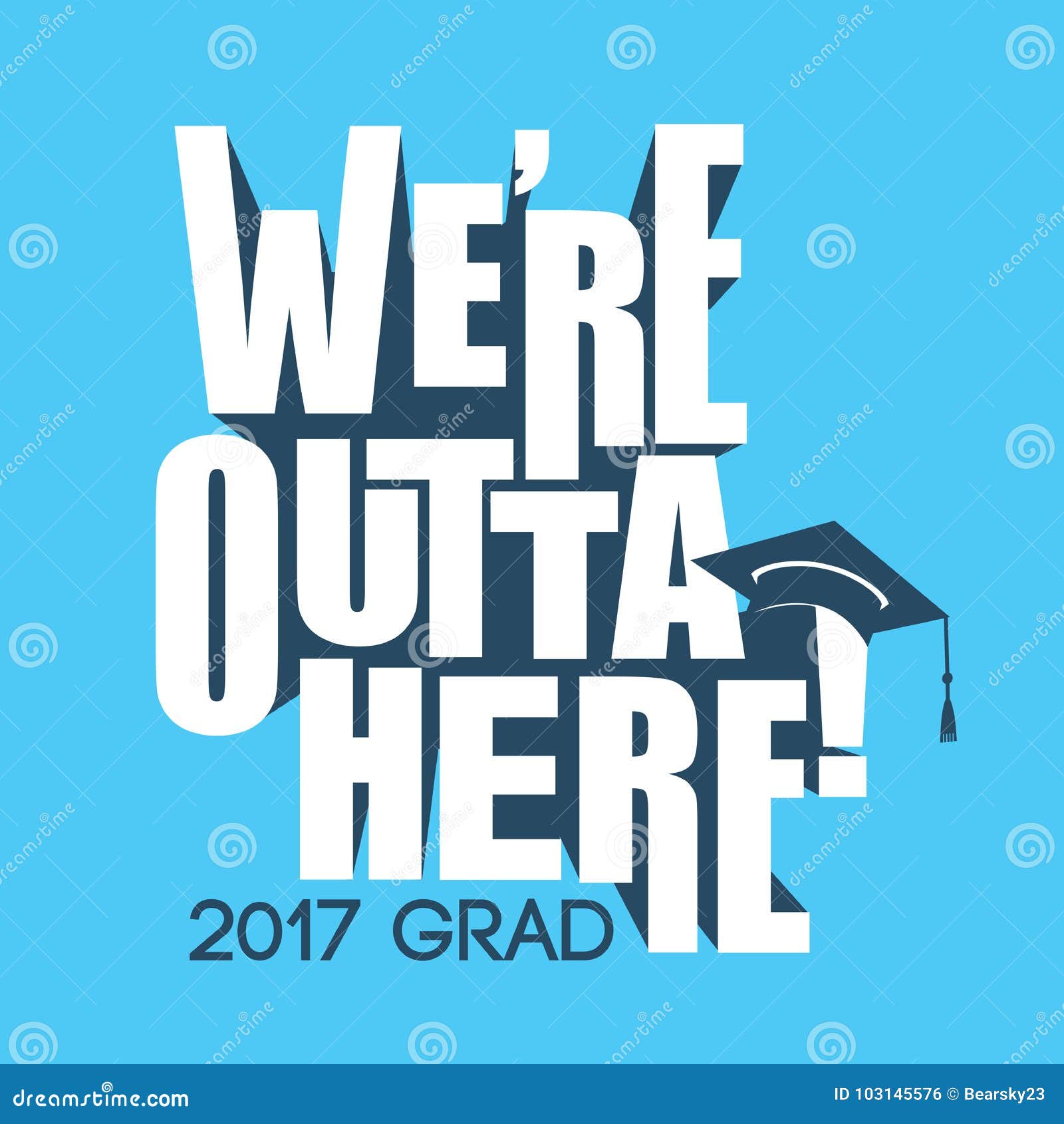 Class of 2017 Congratulations Graduate Typography Stock Vector ...