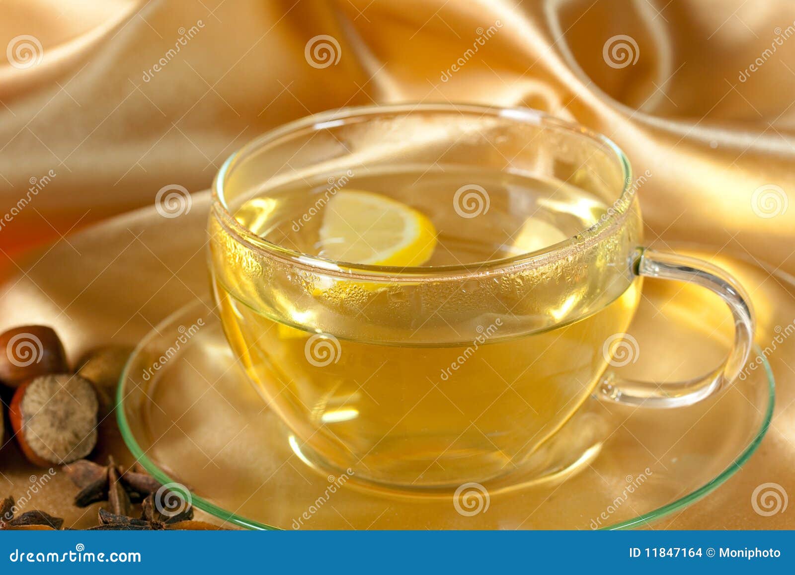 Class Cup and Saucer with Green Tea Stock Photo - Image of glass, water ...