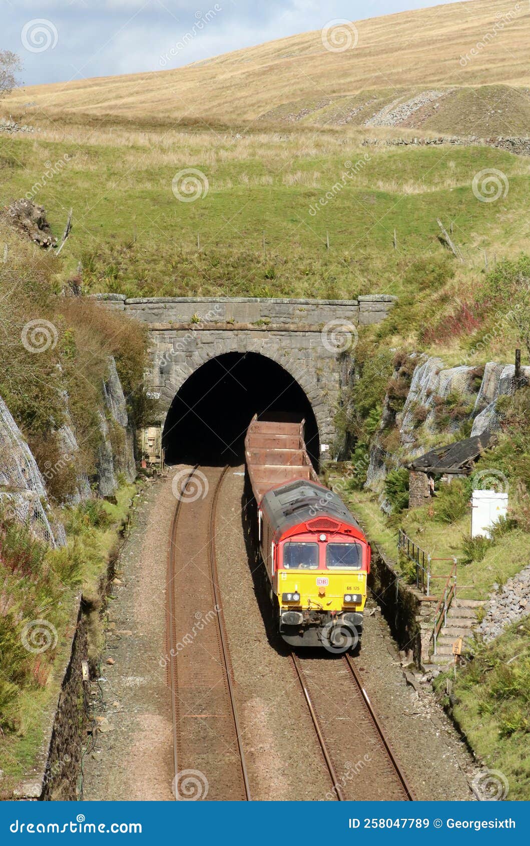 Cargo Tunnel In Abandoned Soviet Bunker With Railway. Turn The Tunnel ...