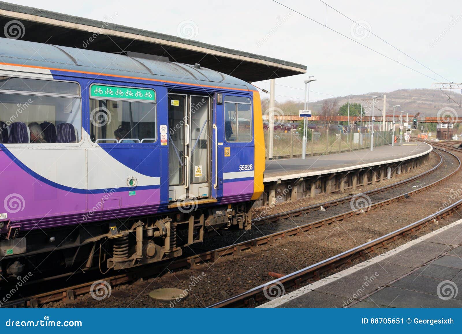 Class 144 Diesel Multiple Unit Train at Carnforth Editorial Photo ...
