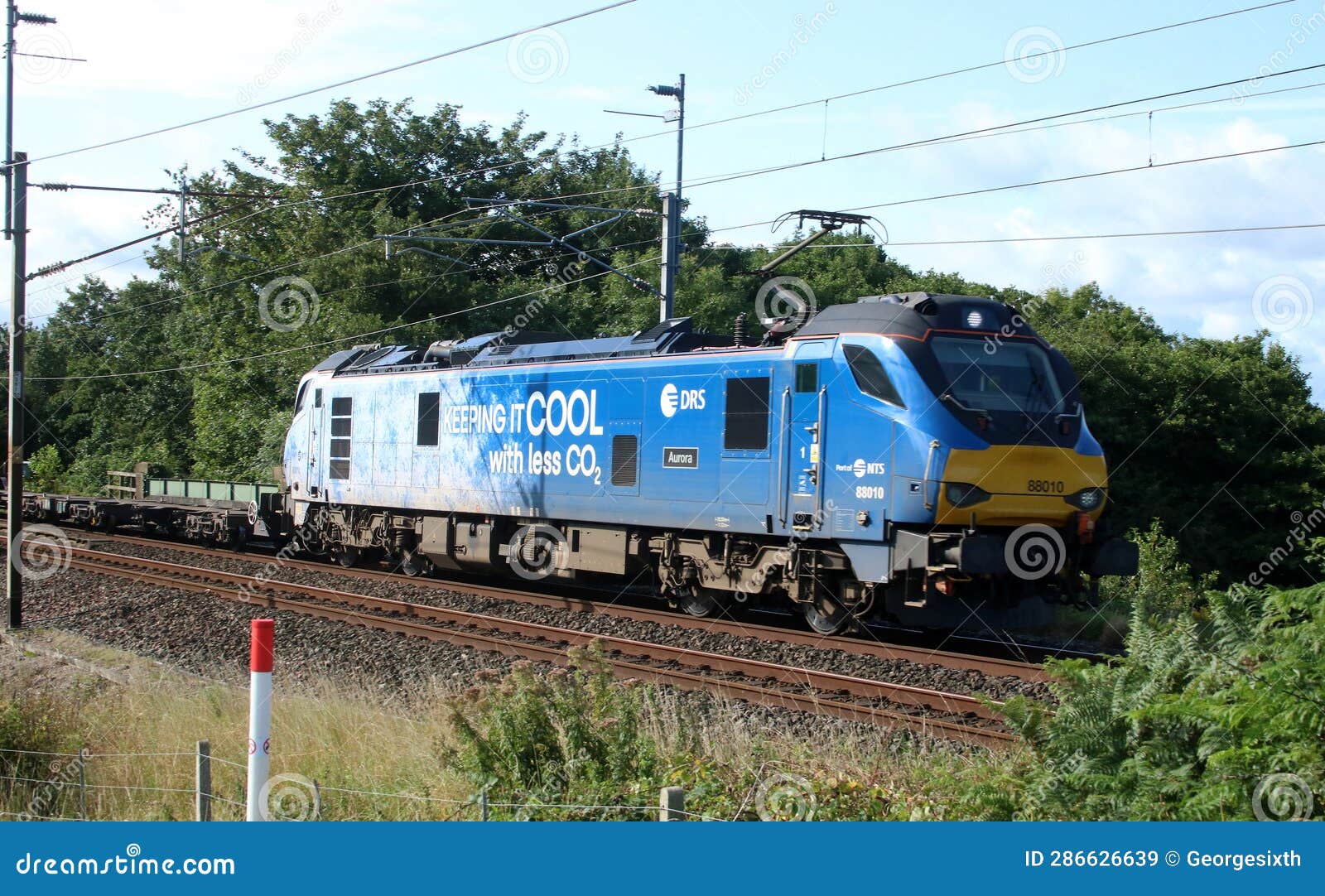 Class 88 Electric Loco on West Coast Main Line Editorial Stock Image ...