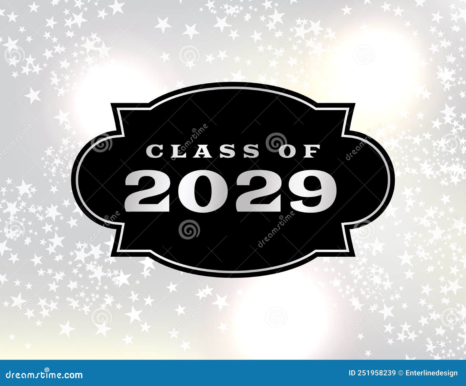Class of 2029 Emblem Illustration Stock Vector - Illustration of school ...