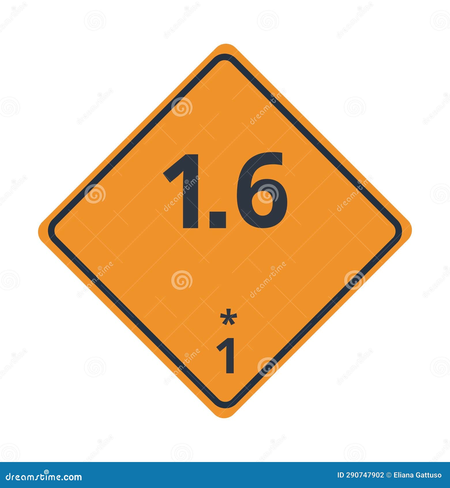 Class 1 Explosives Symbol, Division 1.6 Stock Illustration ...