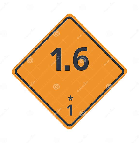 Class 1 Explosives Symbol, Division 1.6 Stock Illustration ...