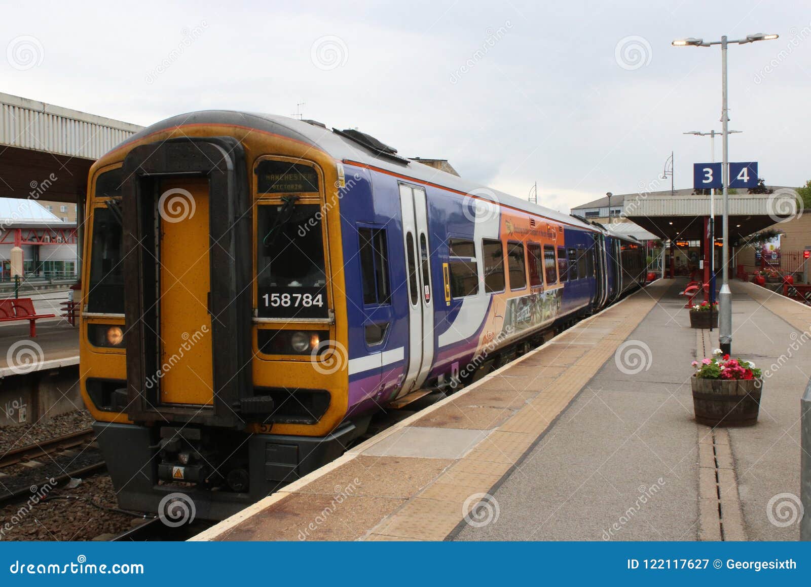 Class 158 Dmu Train at Bradford Interchange Station Editorial ...