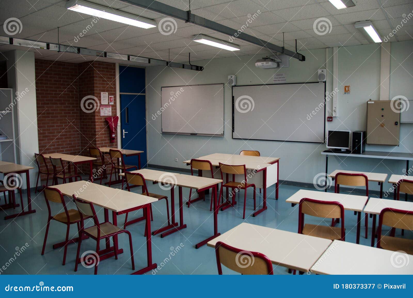 Class in a French High School, France Stock Image - Image of office ...