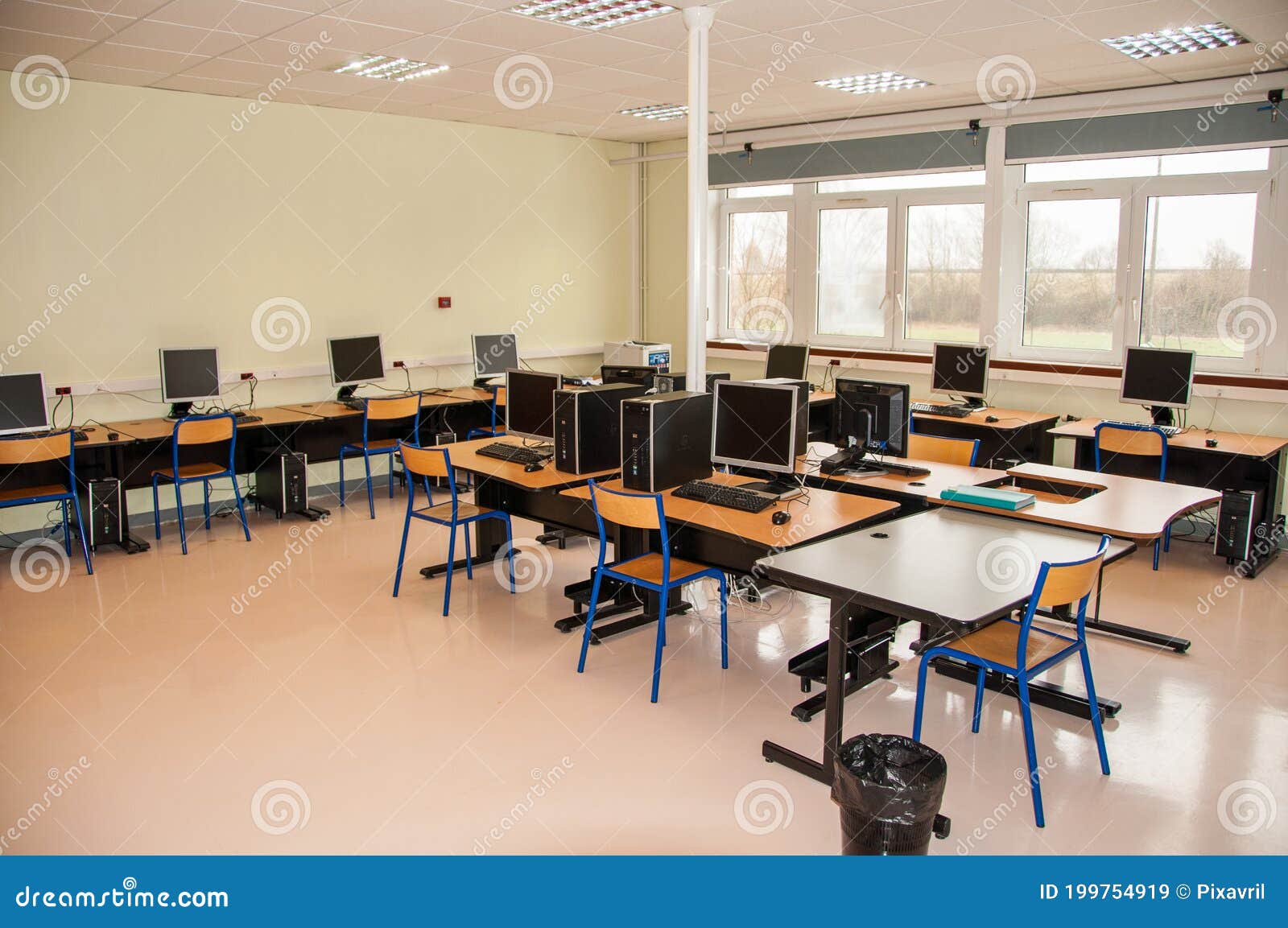 Class in a French High School Stock Image - Image of elementary ...