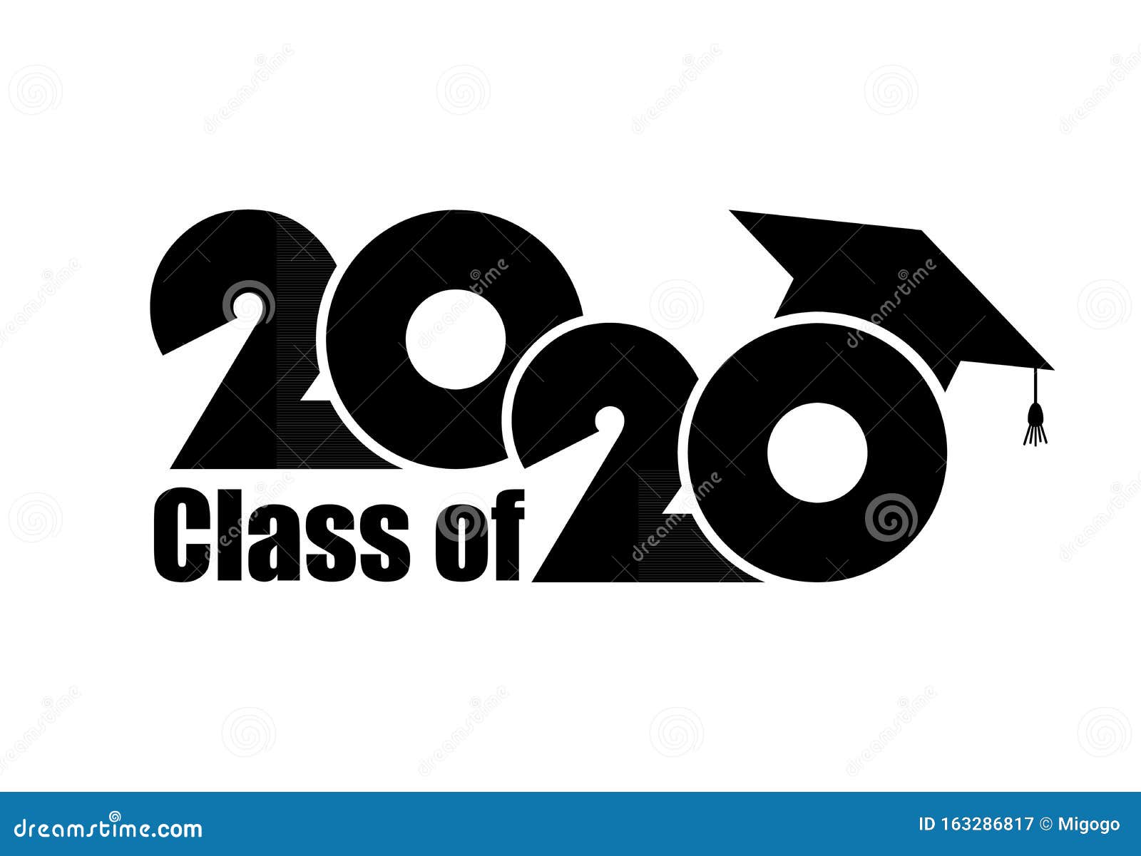 Class Of 2020 With Graduation Cap. Congratulations On Graduation ...