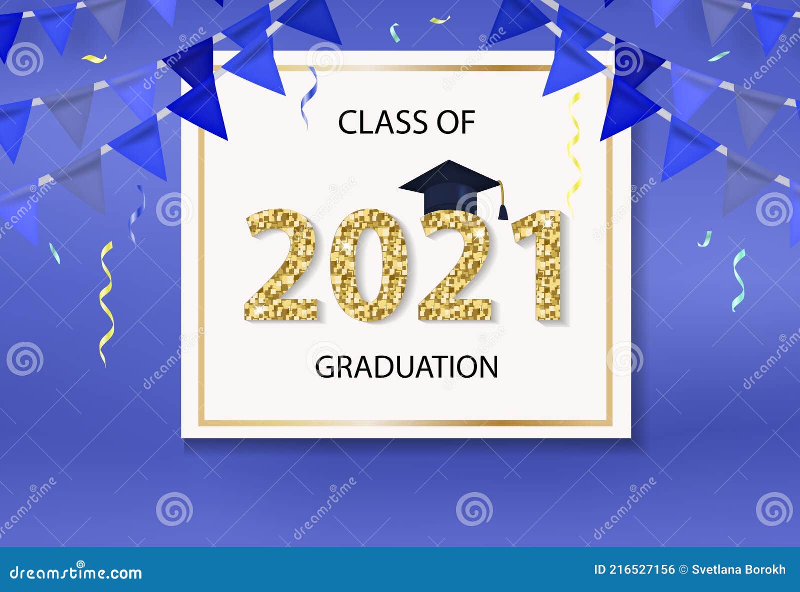 Class of 2021 Graduation Congratulation Template for Your Design with ...