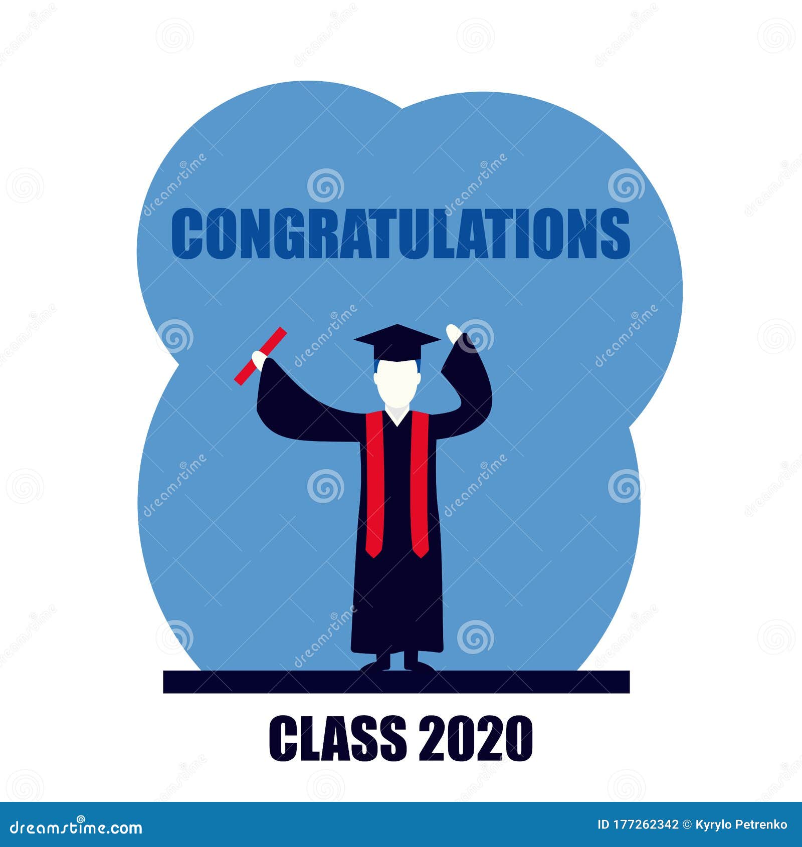 Class Graduation Congratulations Education Self Growth Vector Stock ...