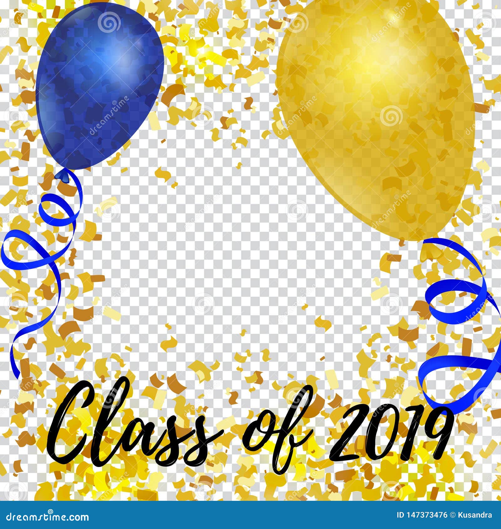 Class of 2019 Graduation Vector Square Template for Social Networks ...