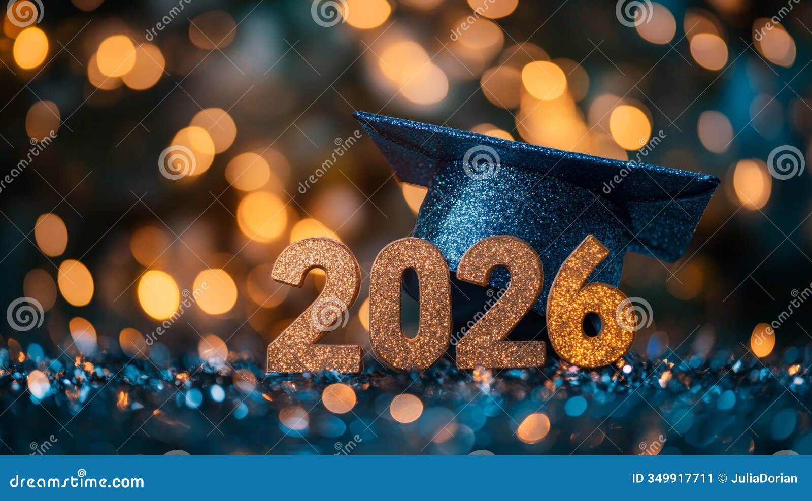 Class Of 2026 Logo With Diploma, Laurel Wreath And Graduation Cap ...