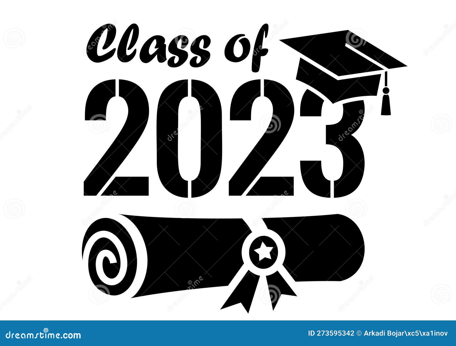 Graduated In 2023. Lettering For A Senior Class, Reunion, Or Special ...
