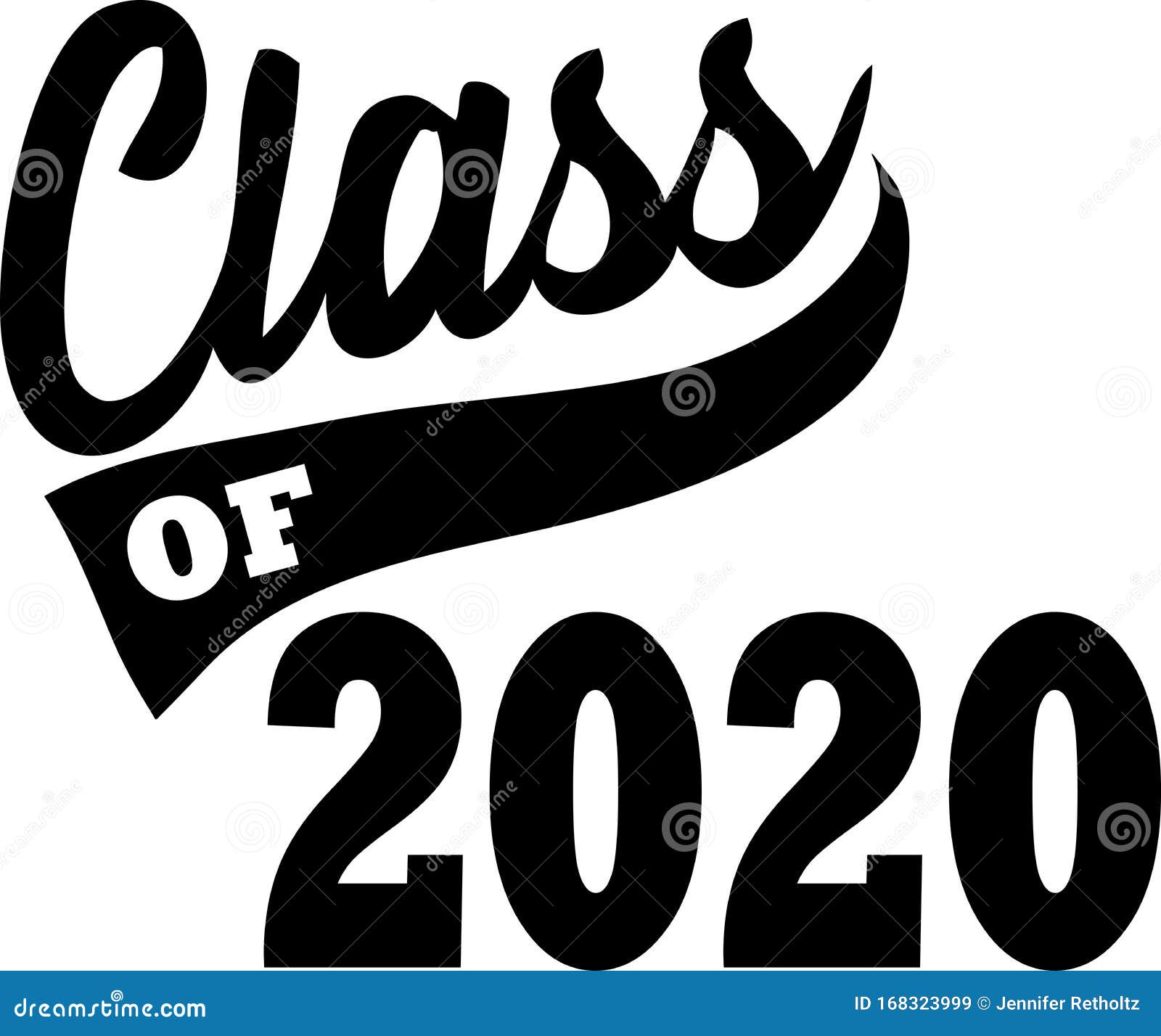 Class of 2020 Graphic Banner Stock Illustration - Illustration of ...