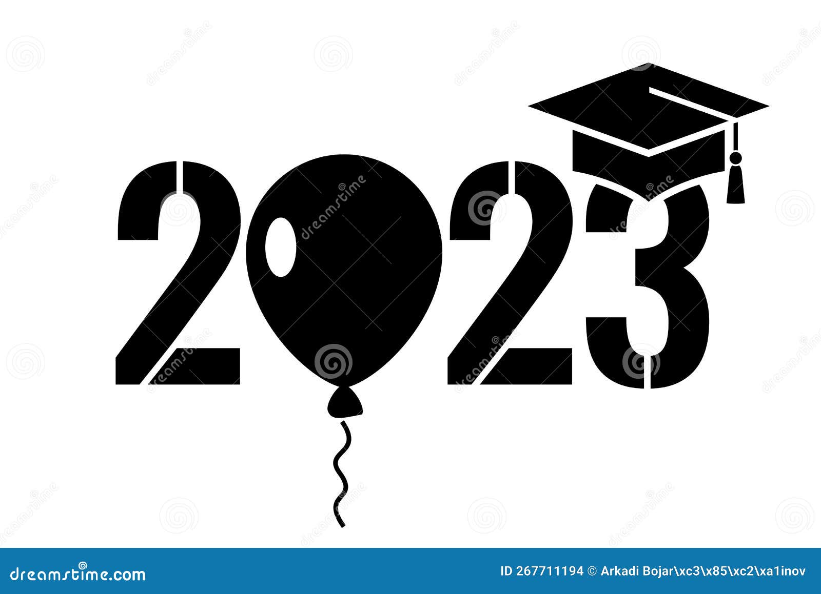 Class of 2023 Happy Graduation Icon Stock Vector - Illustration of ...