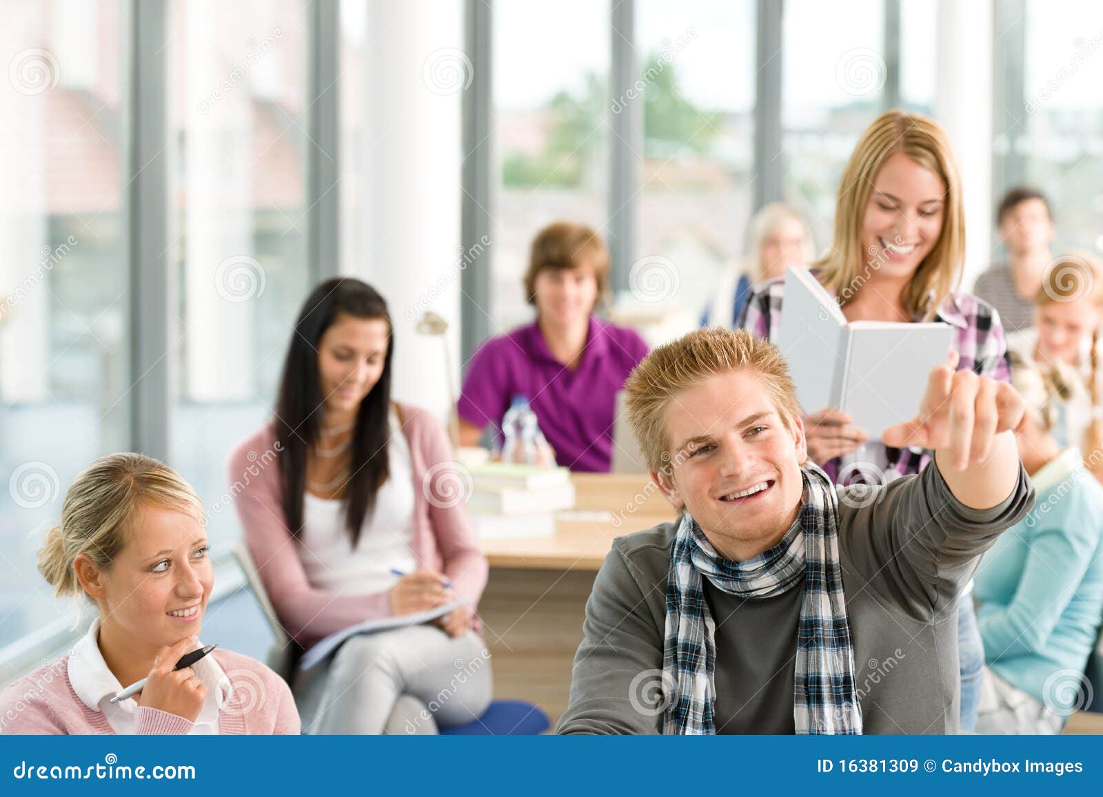 Class At High School - Students In Classroom Royalty Free Stock Images ...