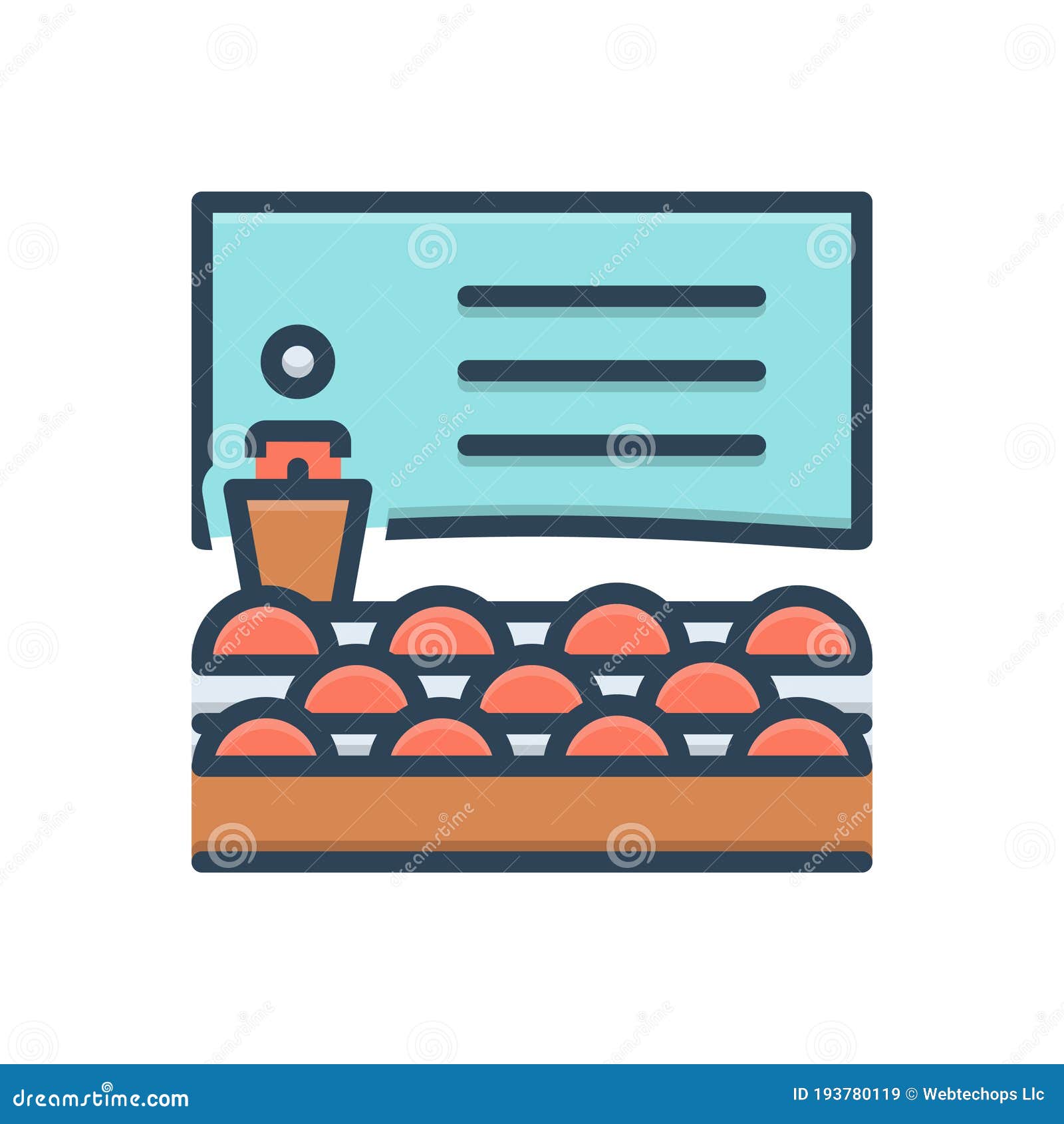 Color Illustration Icon for Class, Student and Teacher Stock ...