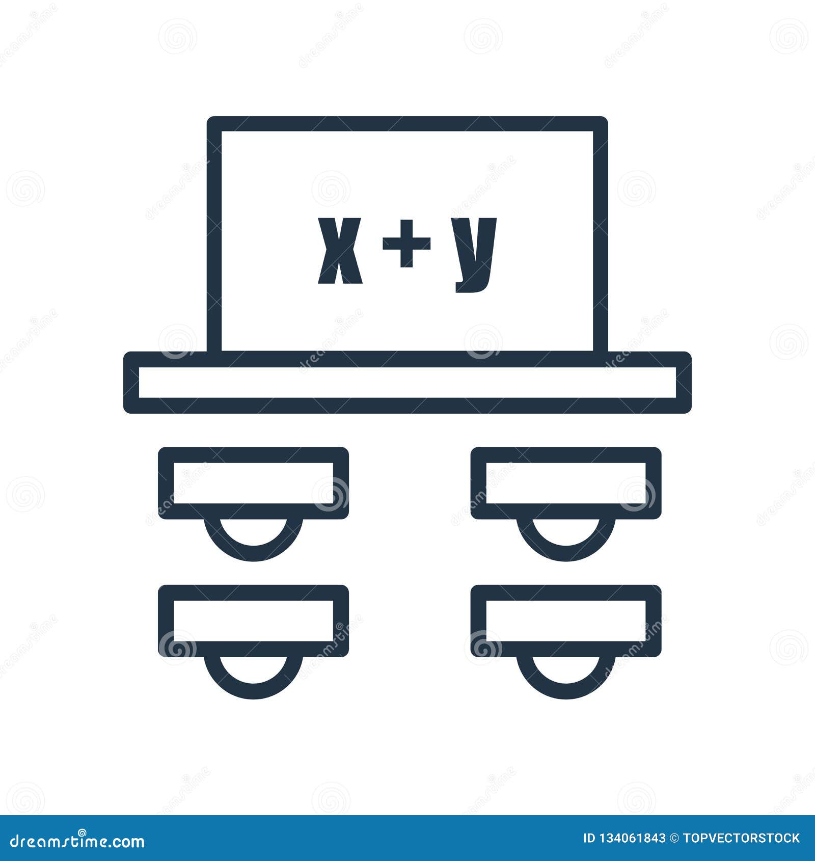 Class Icon Vector Isolated on White Background, Class Sign Stock Vector ...