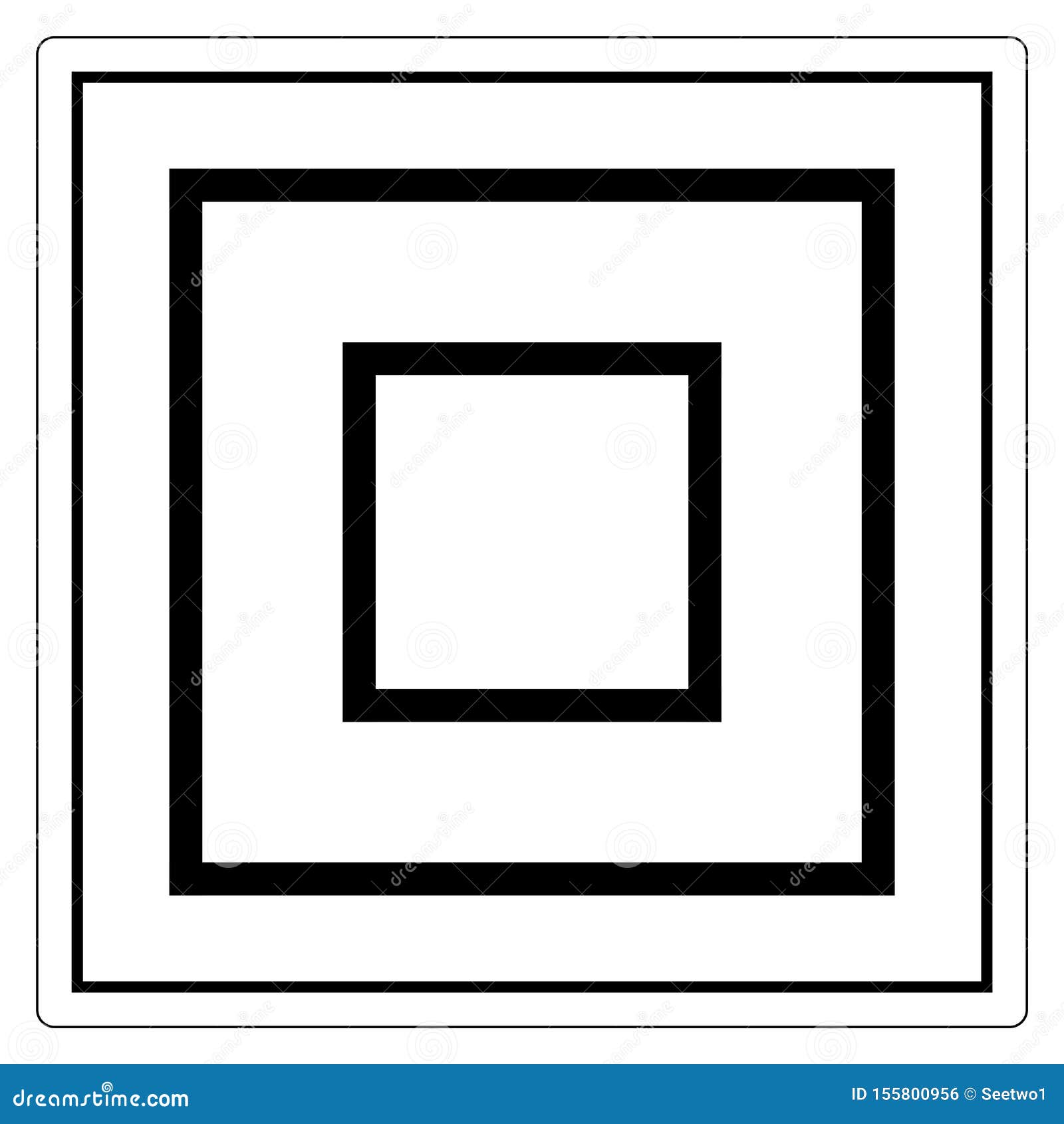 Class II Equipment Symbol Sign Isolate on White Background,Vector ...