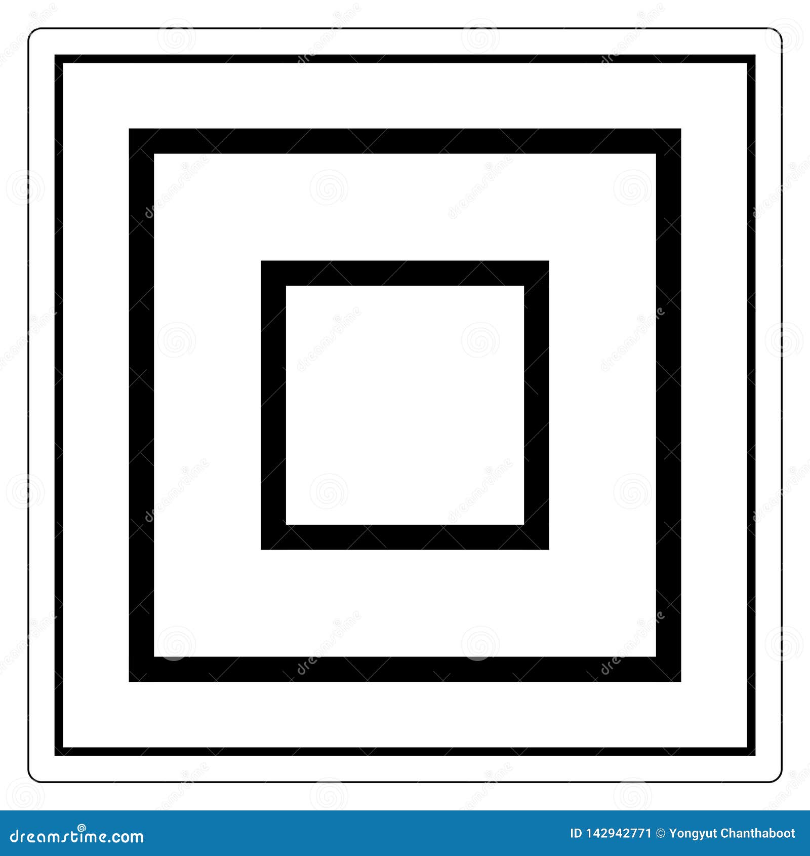 Class II Equipment Symbol Sign, Vector Illustration, Isolate on White ...